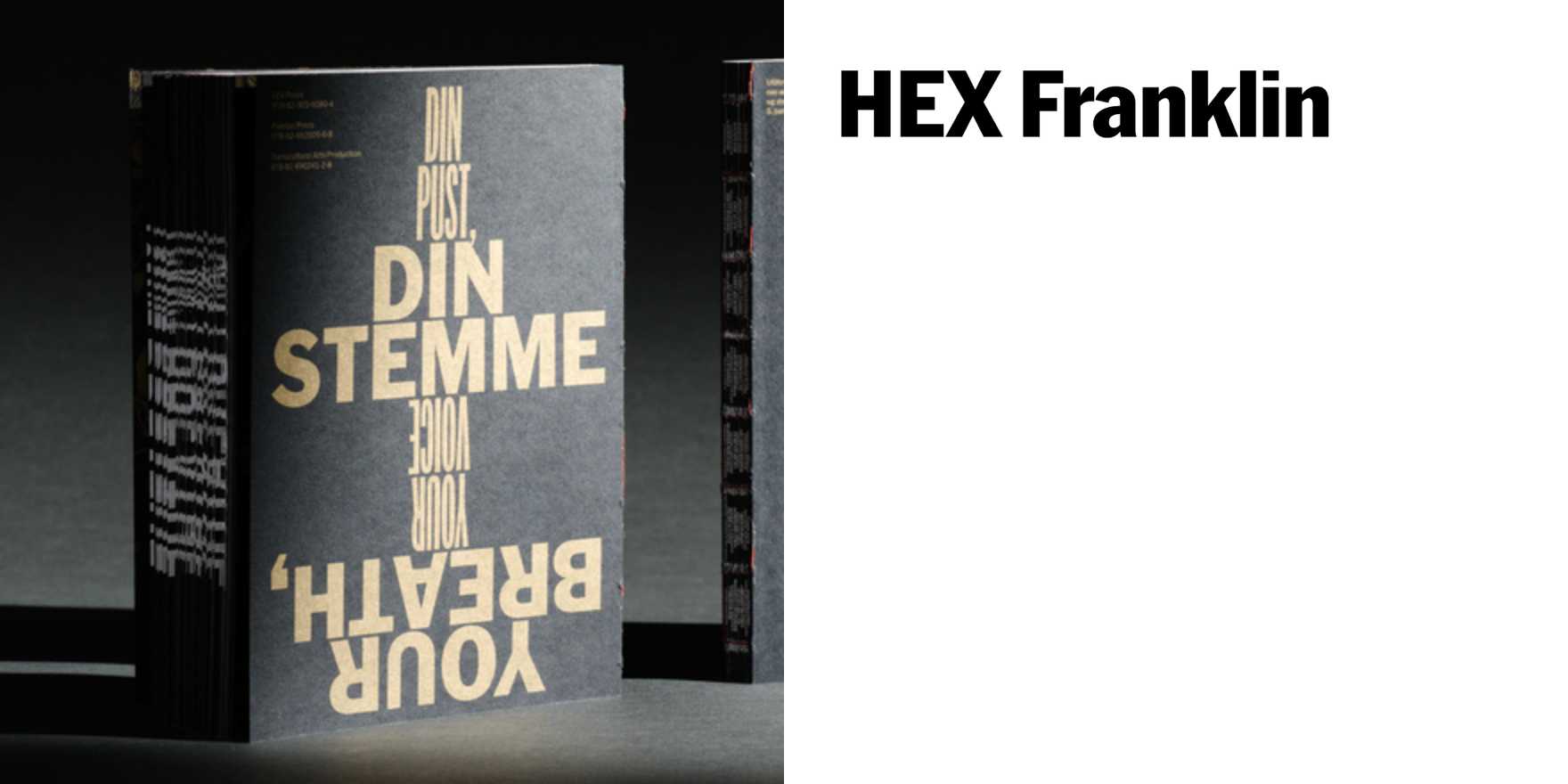 Din pust, din stemme - Fonts In Use