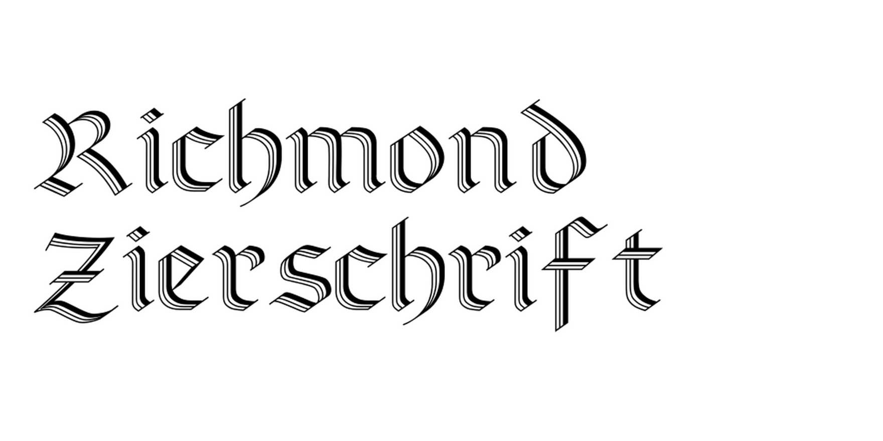 Richmond Zierschrift in use - Fonts In Use