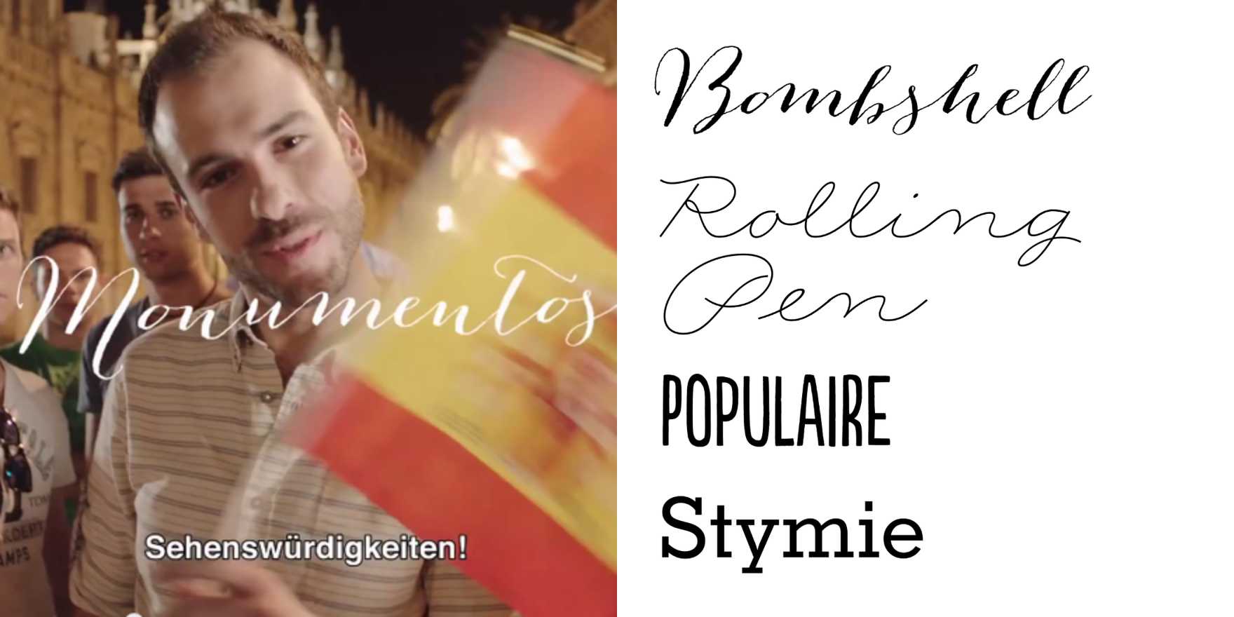 Sol & Mar TV spot by Lidl - Fonts In Use