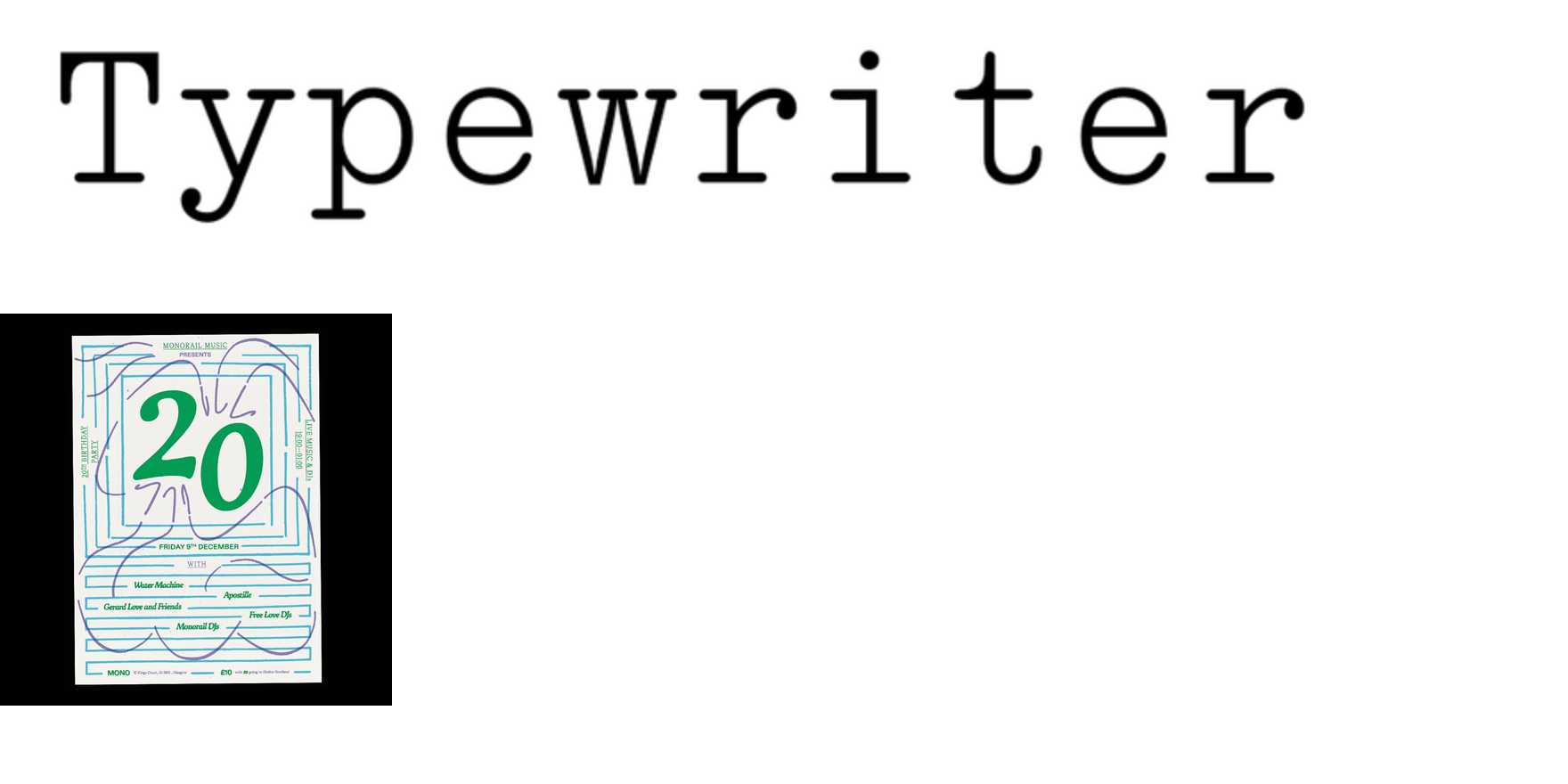 Monotype Typewriter in use - Fonts In Use
