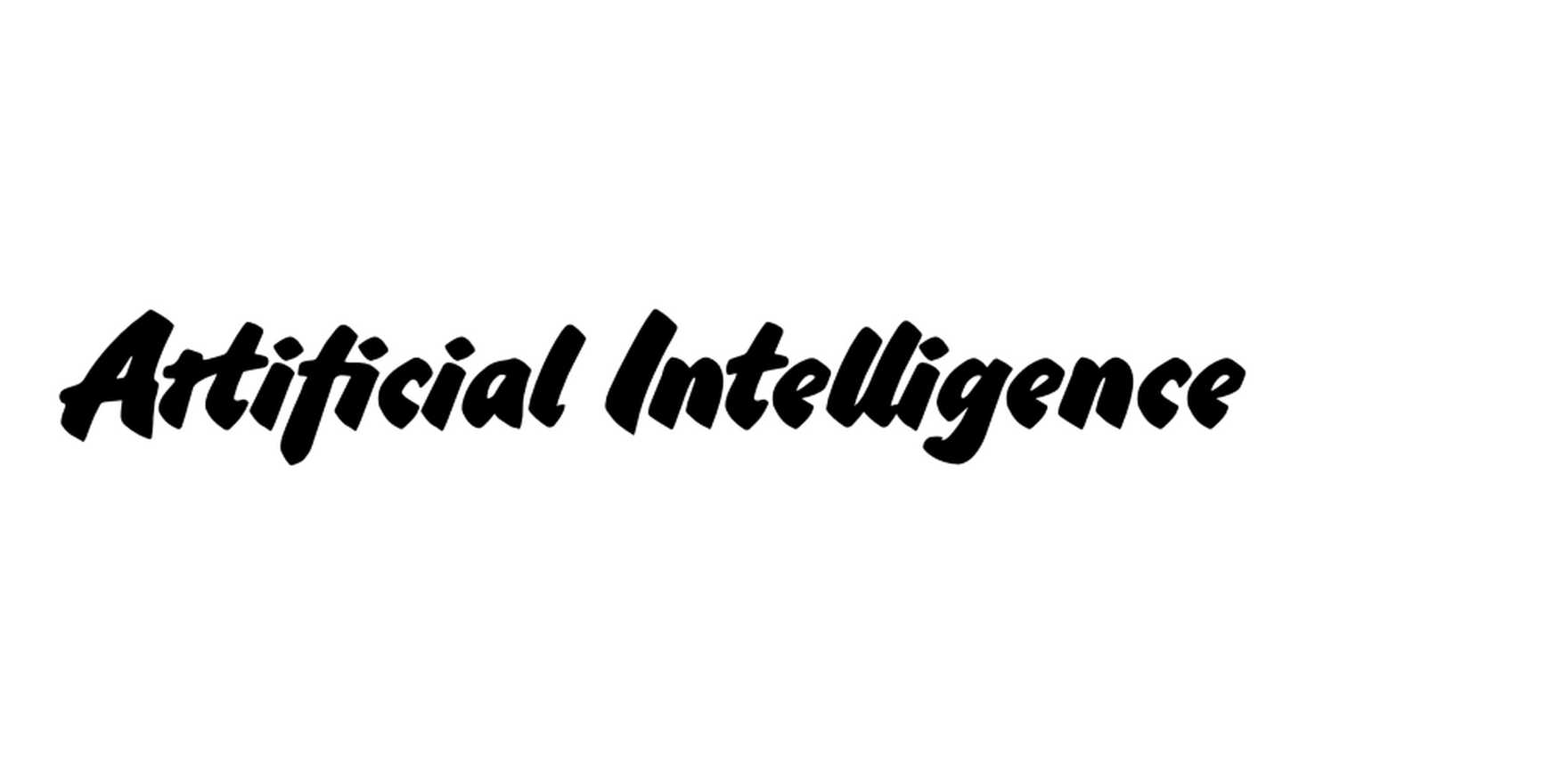 Artificial Intelligence in use - Fonts In Use