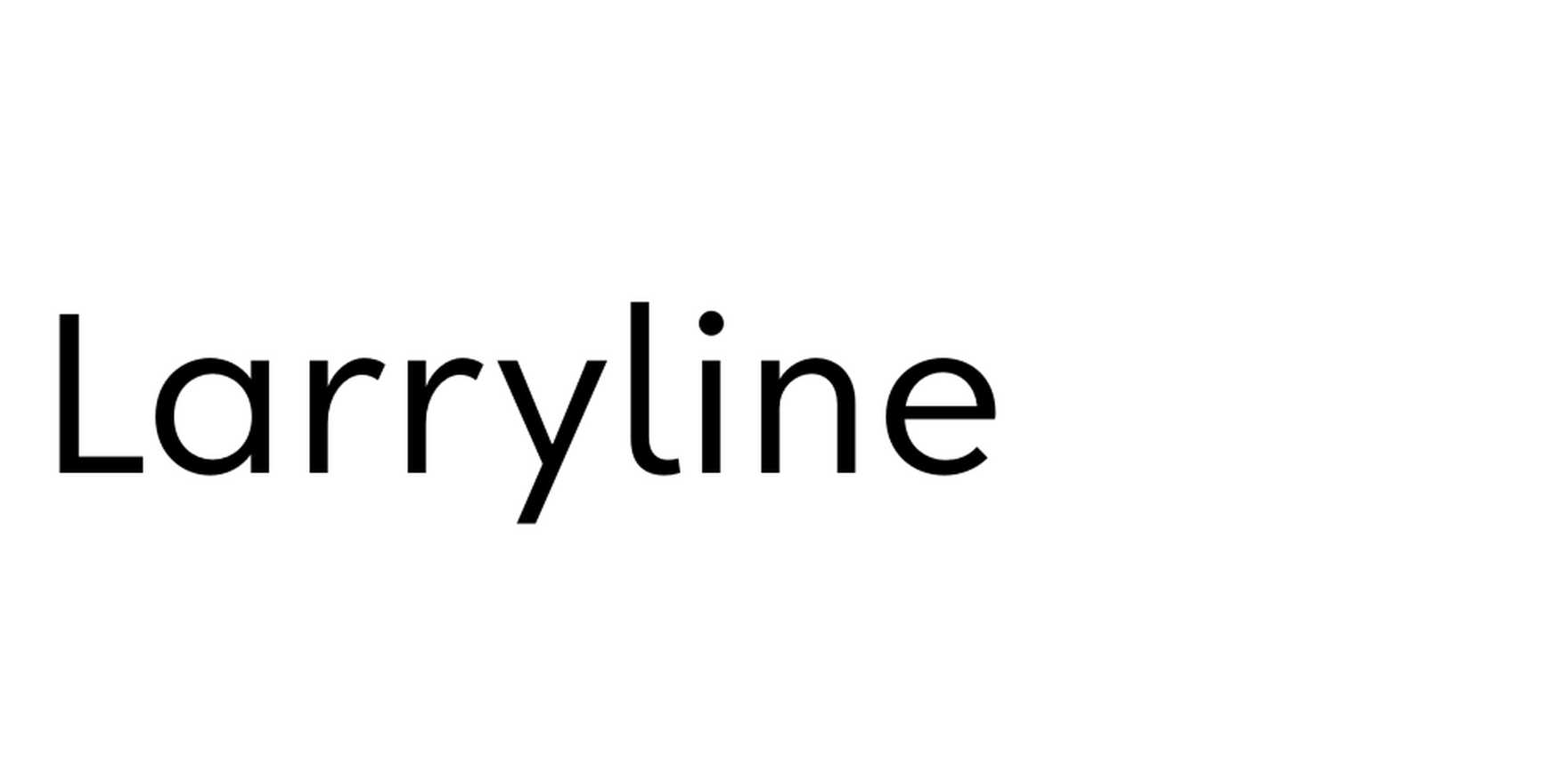 Larryline in use - Fonts In Use