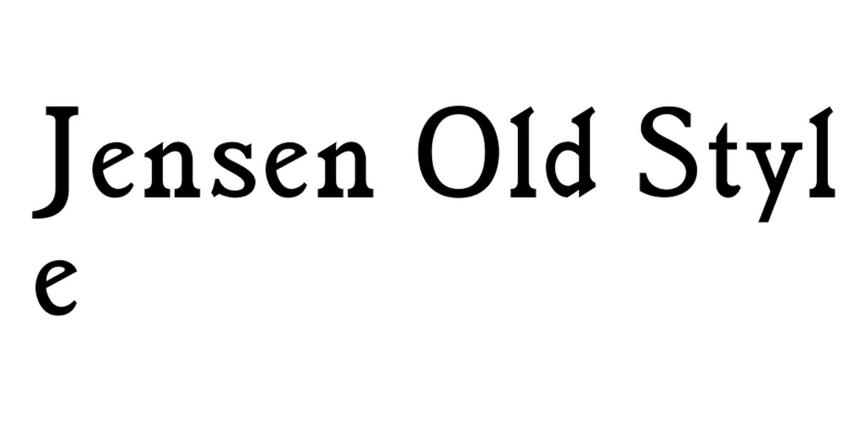 Jensen Old Style in use - Fonts In Use