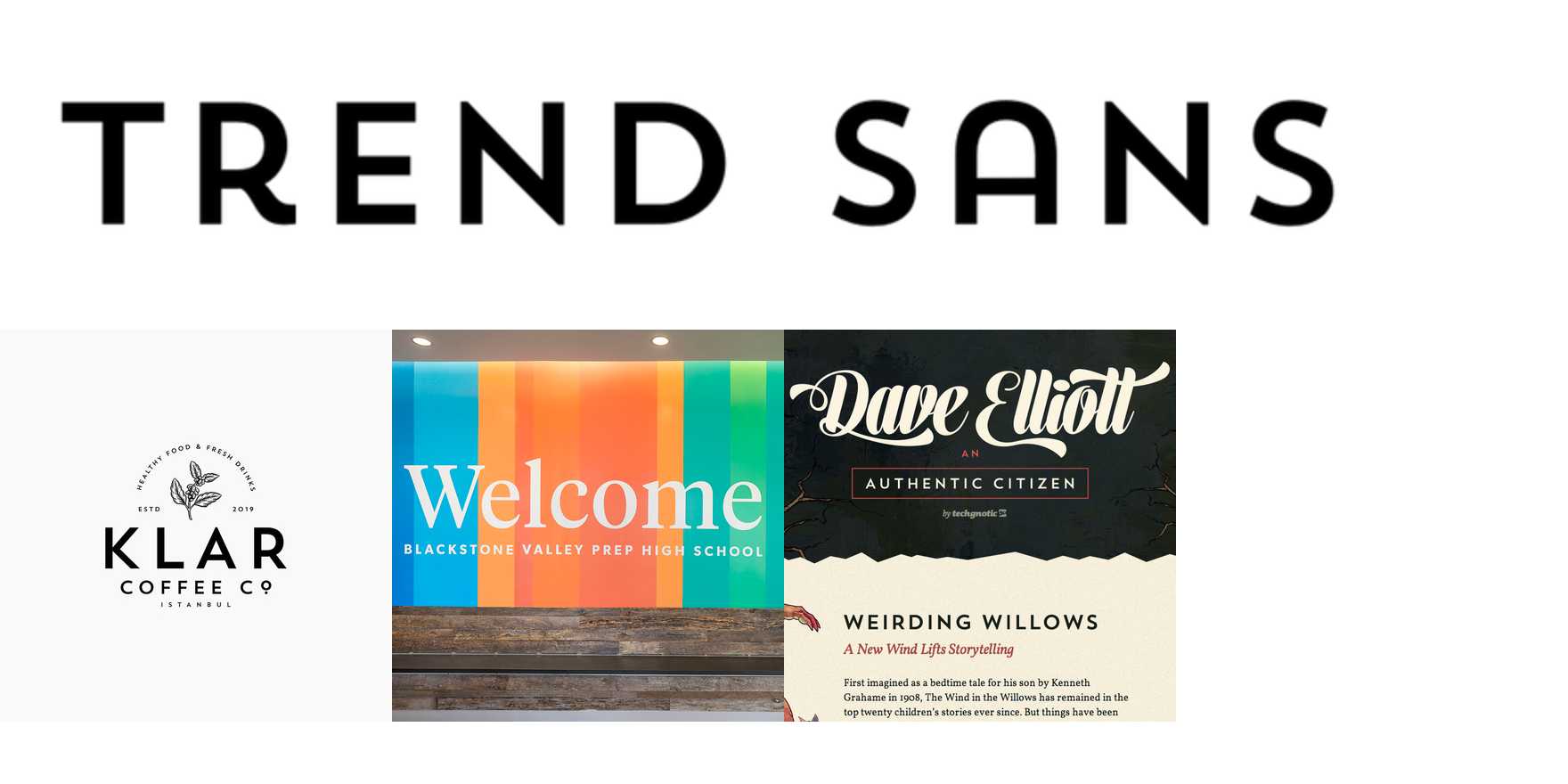 Trend Sans in use - Fonts In Use