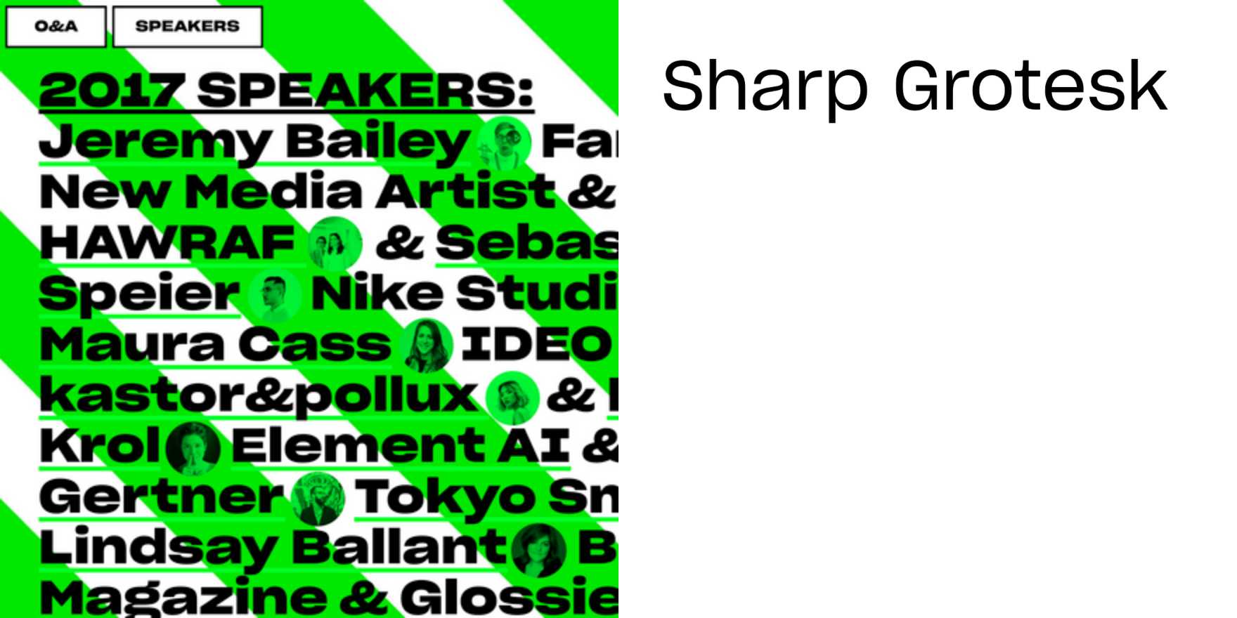 One and All - Fonts In Use