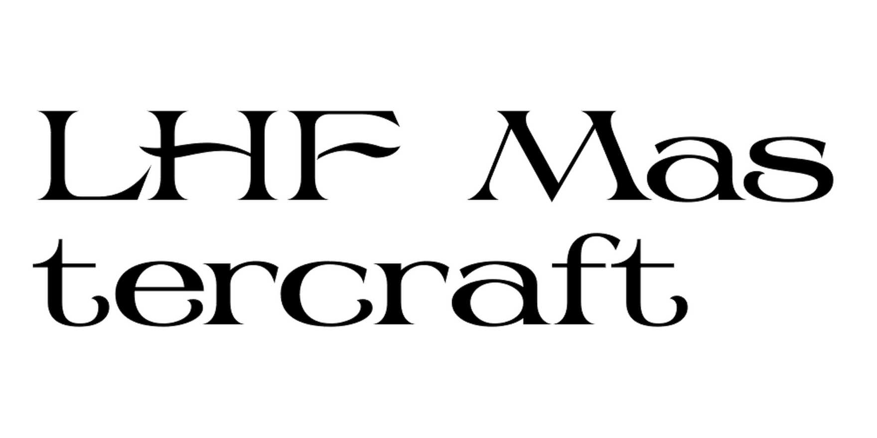 LHF Mastercraft in use - Fonts In Use