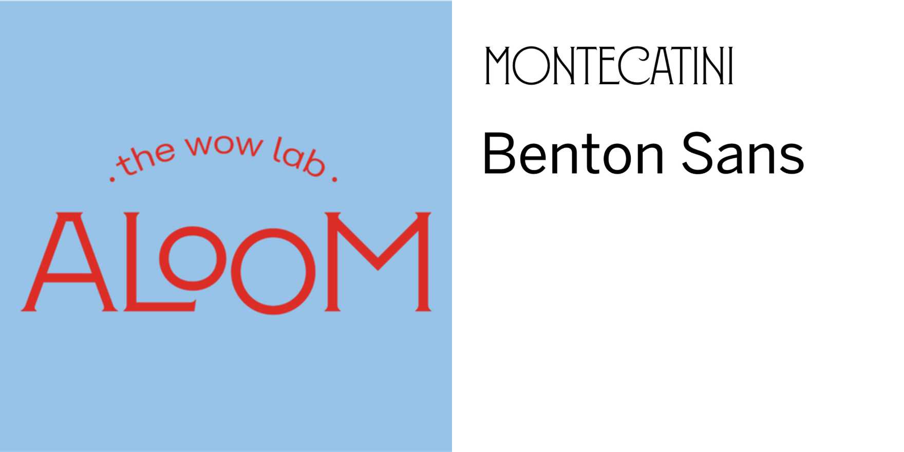 Aloom – the wow lab - Fonts In Use