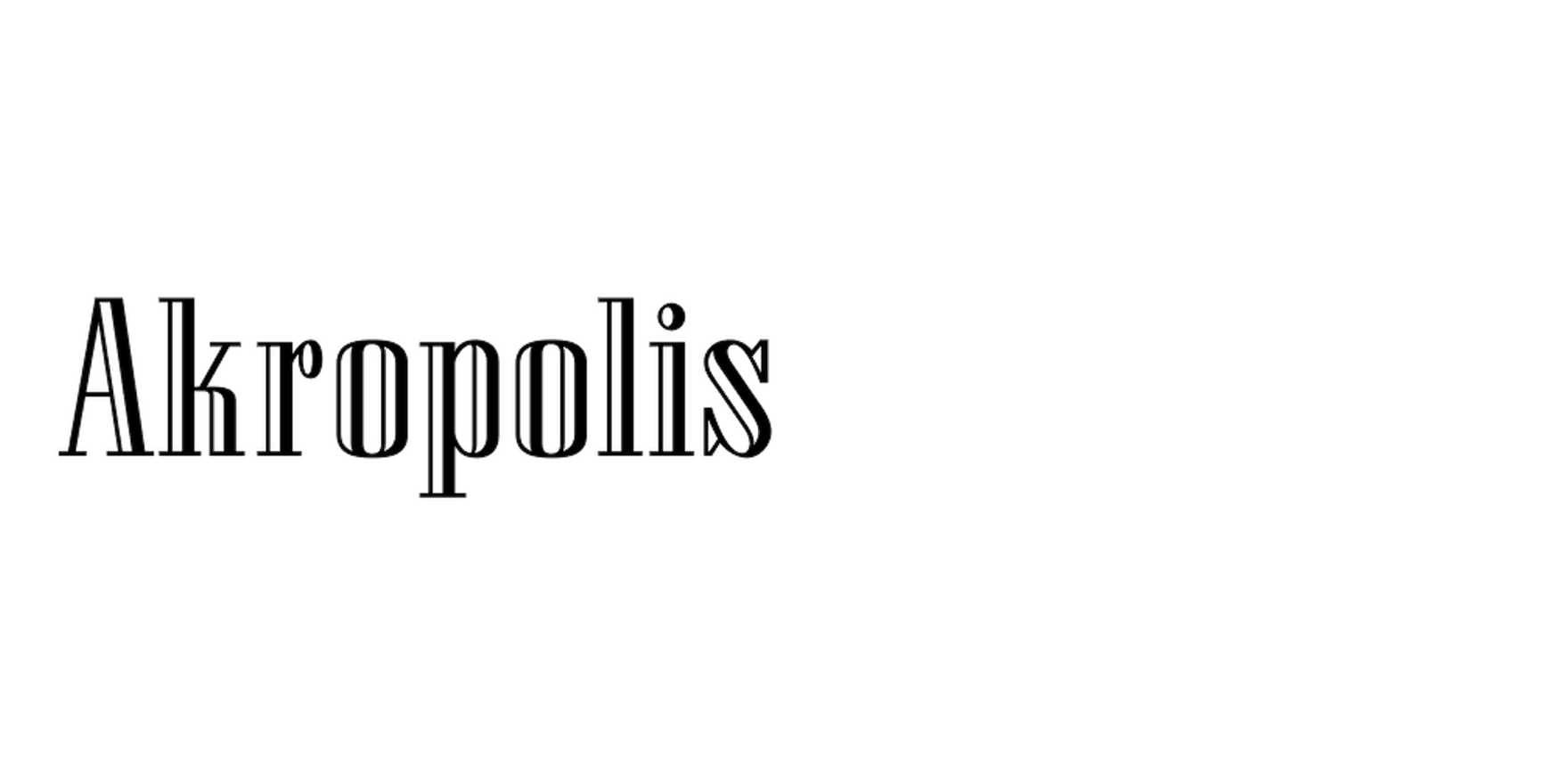 Akropolis in use - Fonts In Use