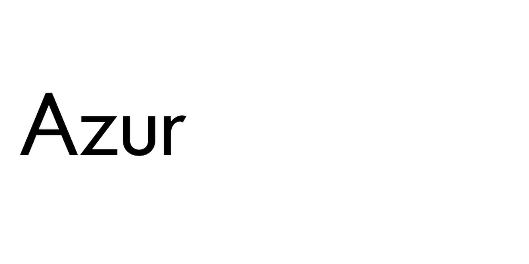 Azur in use - Fonts In Use