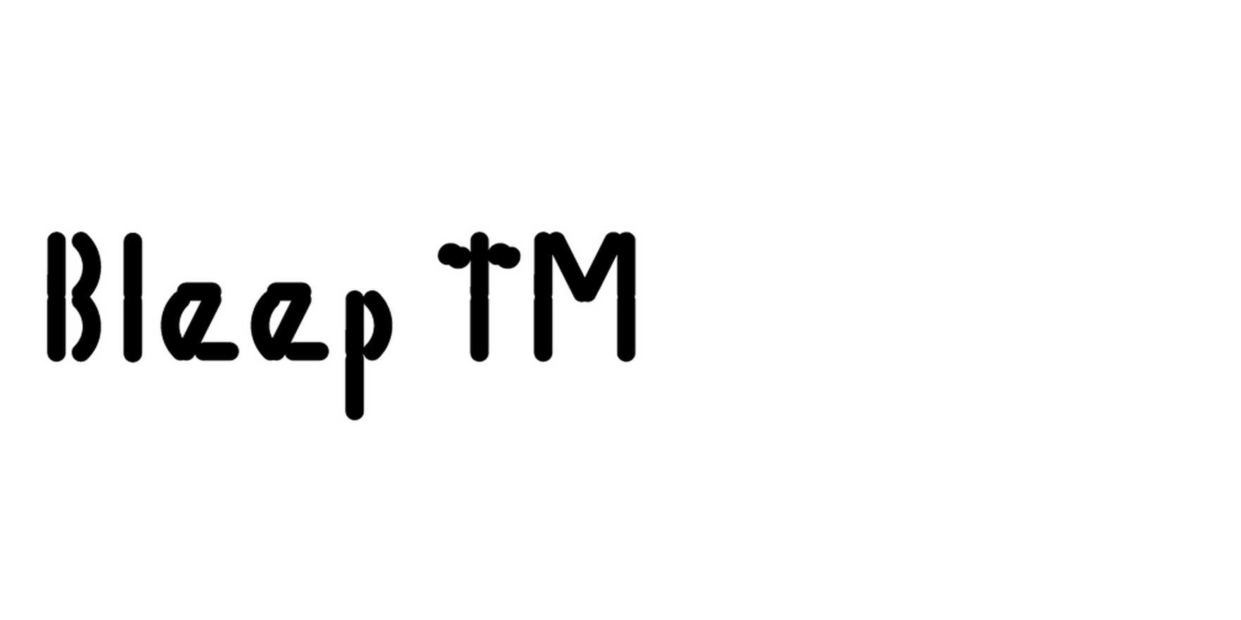 Bleep 01 TM in use - Fonts In Use
