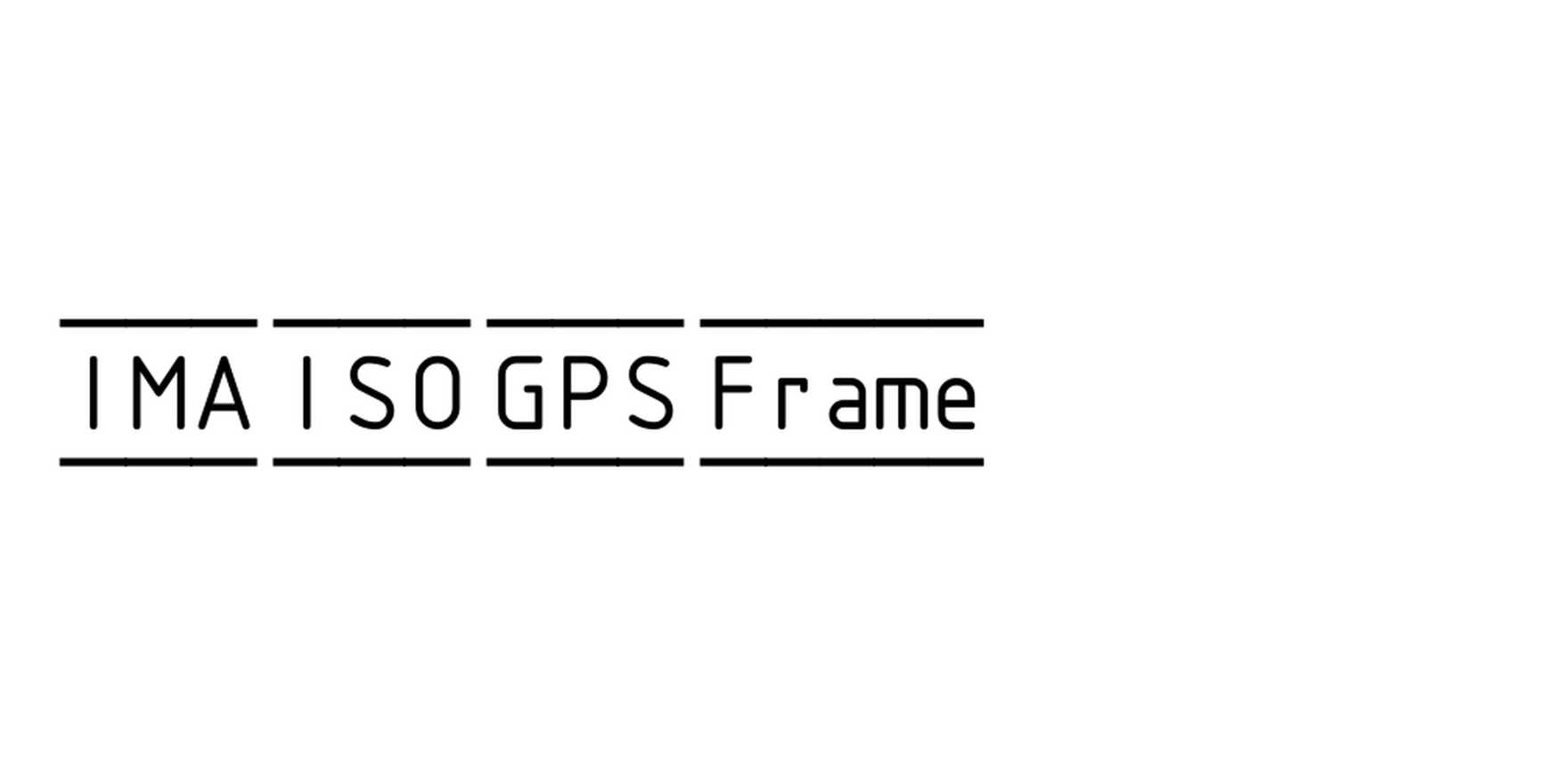 IMA ISO GPS Frame in use - Fonts In Use