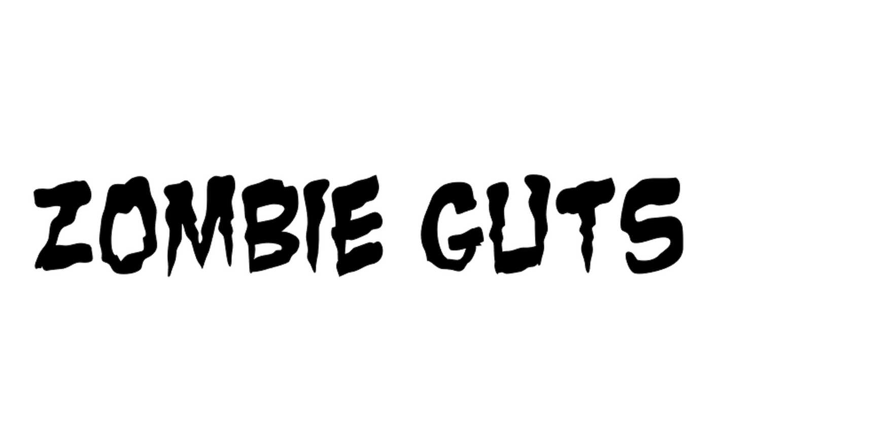 Zombie Guts in use - Fonts In Use