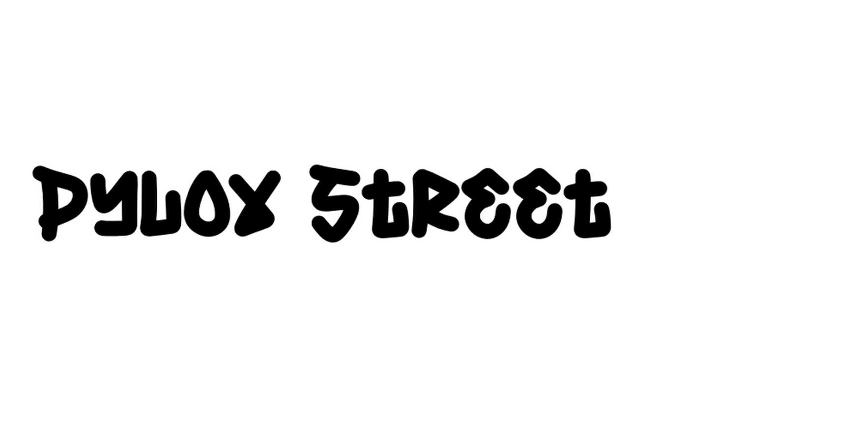 Pylox Street in use - Fonts In Use
