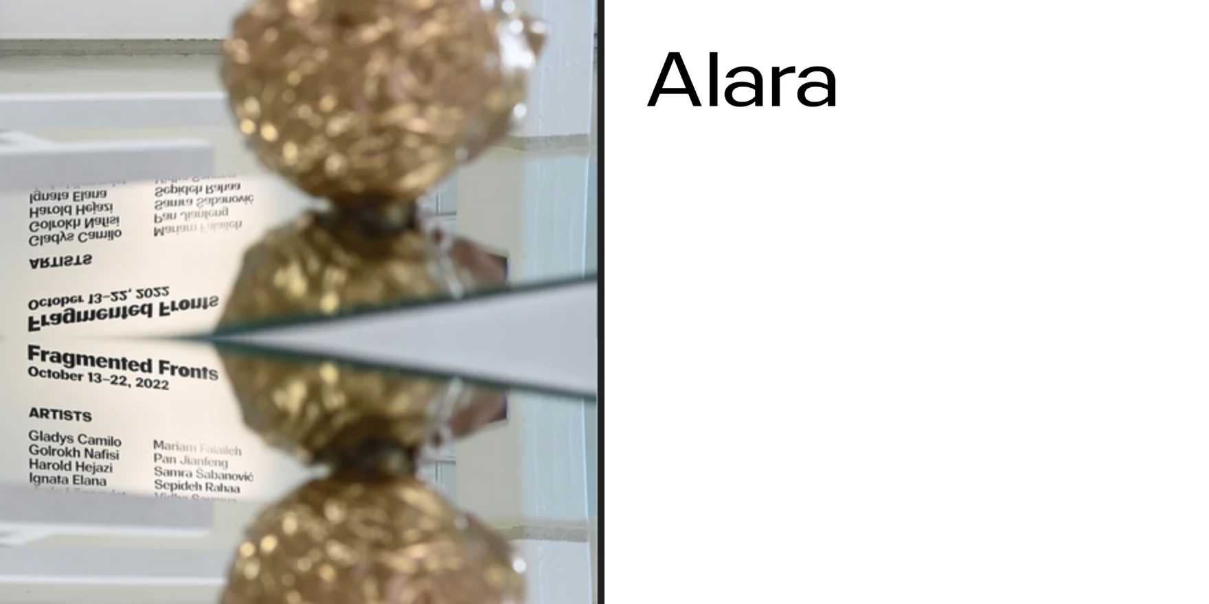 Fragmented Fronts exhibition - Fonts In Use