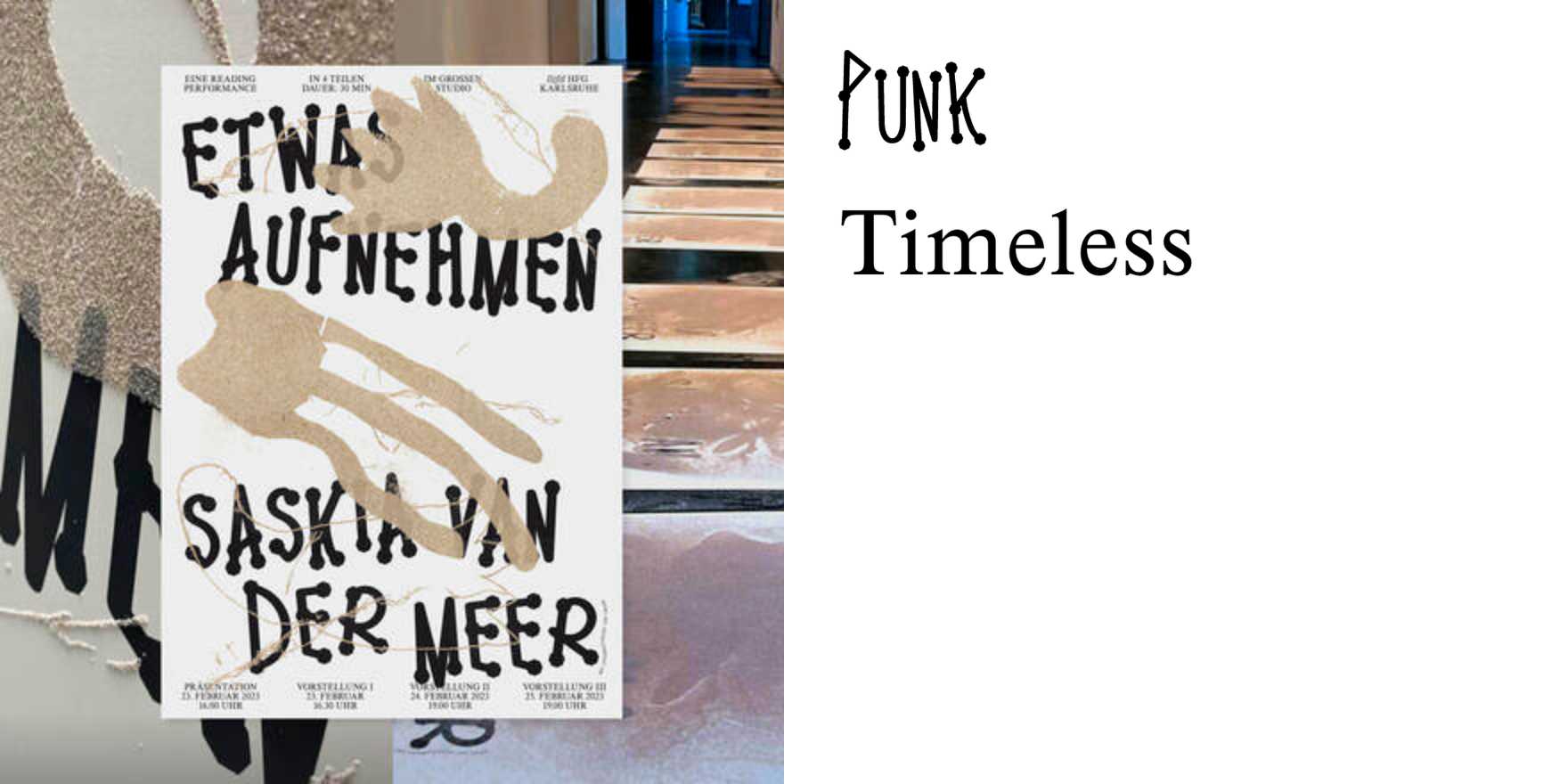 Saskia van der Meer – Etwas Aufnehmen poster - Fonts In Use