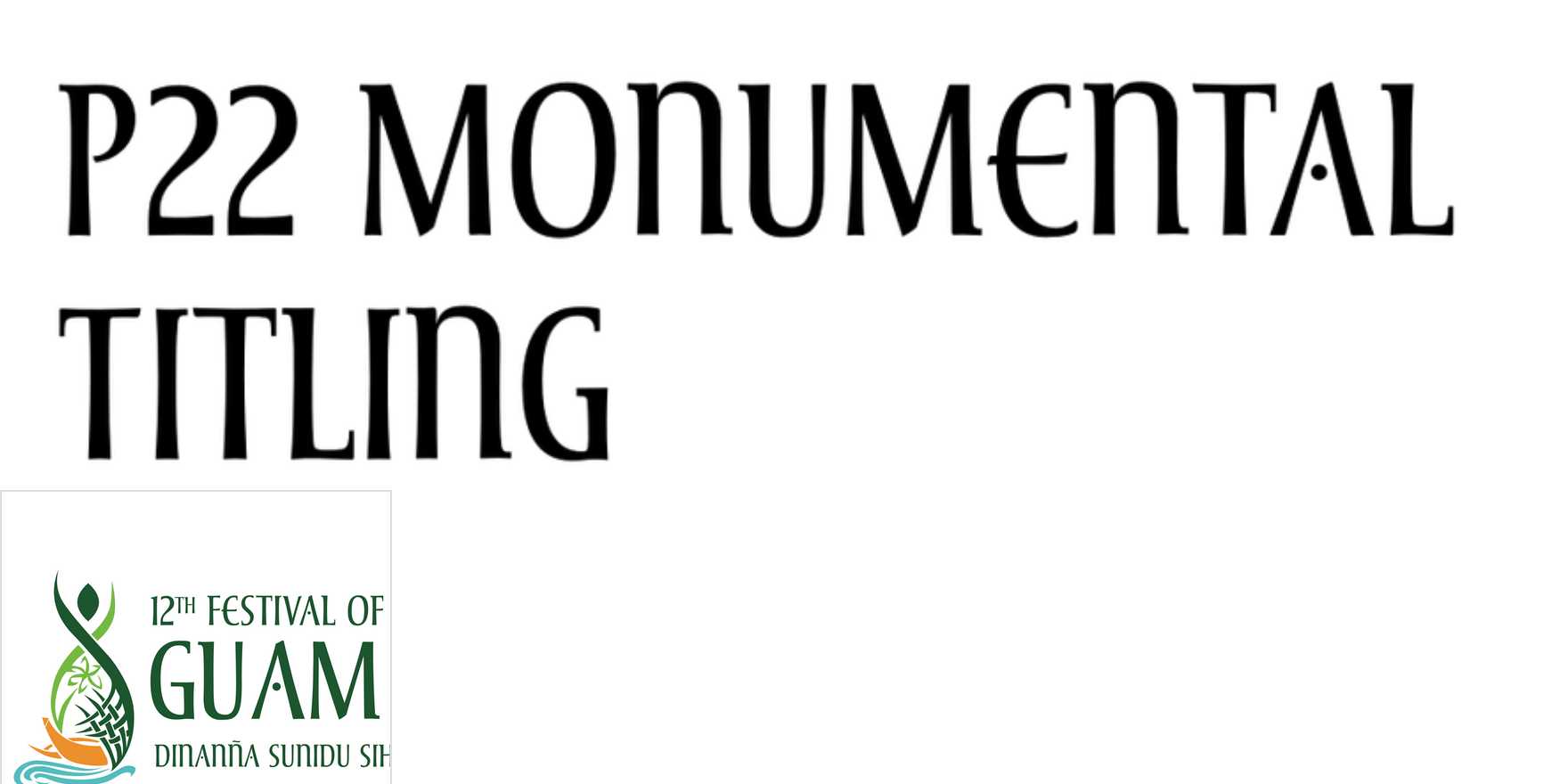 P22 Monumental Titling in use - Fonts In Use