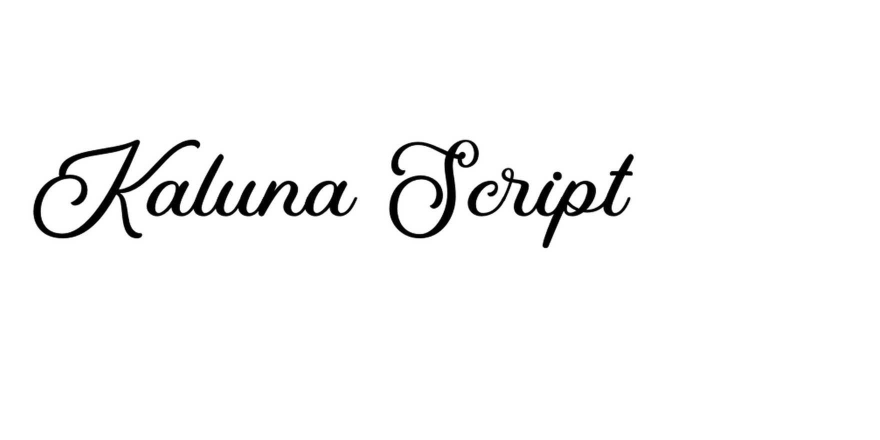 Kaluna Script in use - Fonts In Use
