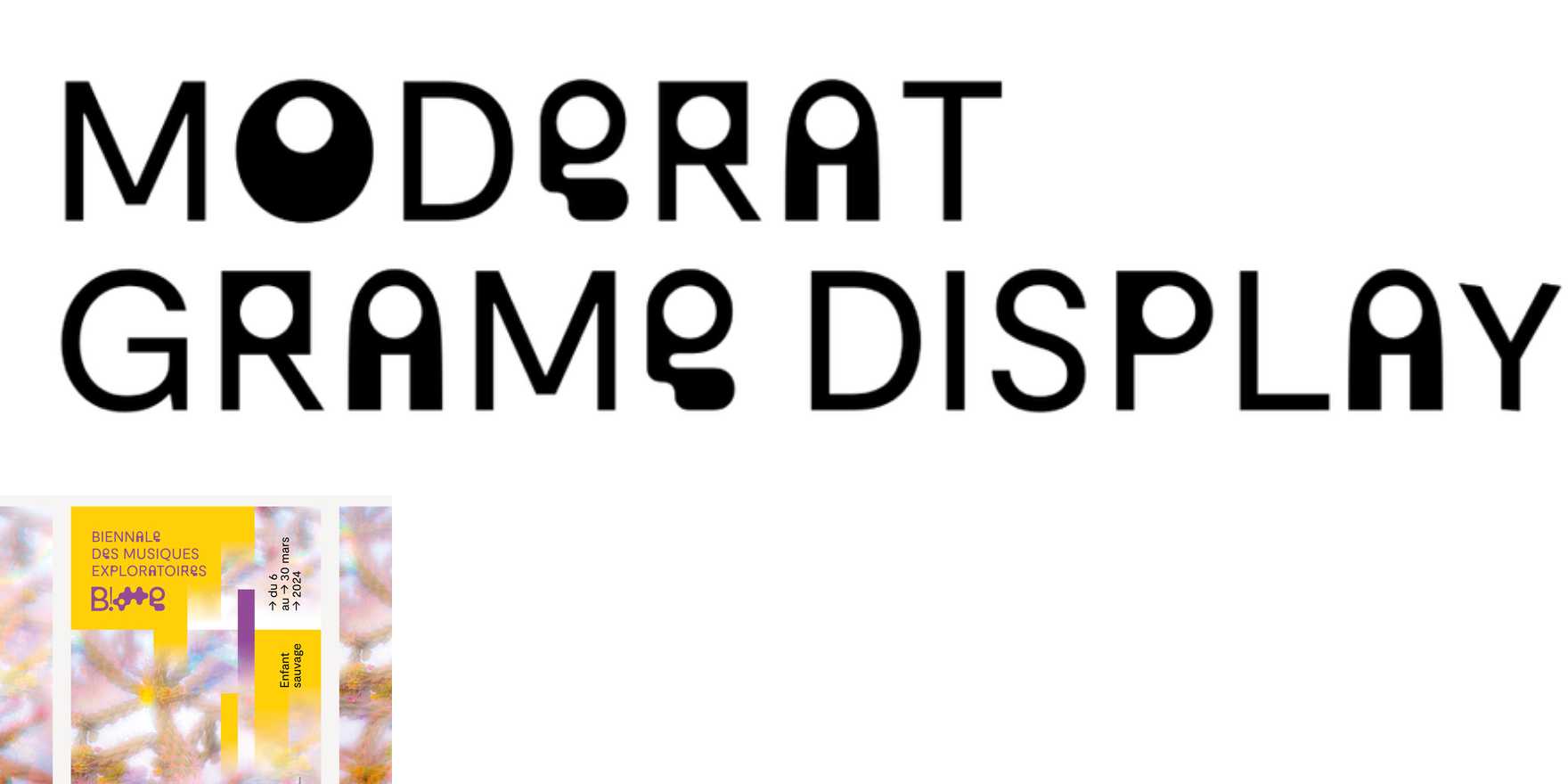 Moderat GRAME Display in use - Fonts In Use