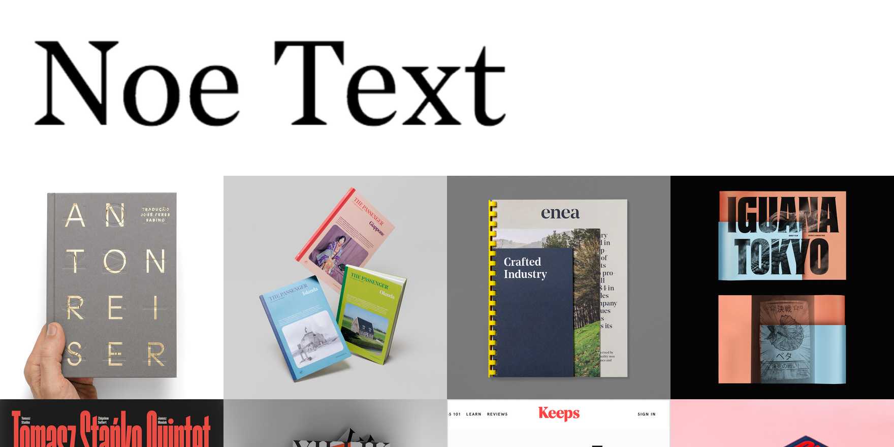 Noe Text in use - Fonts In Use