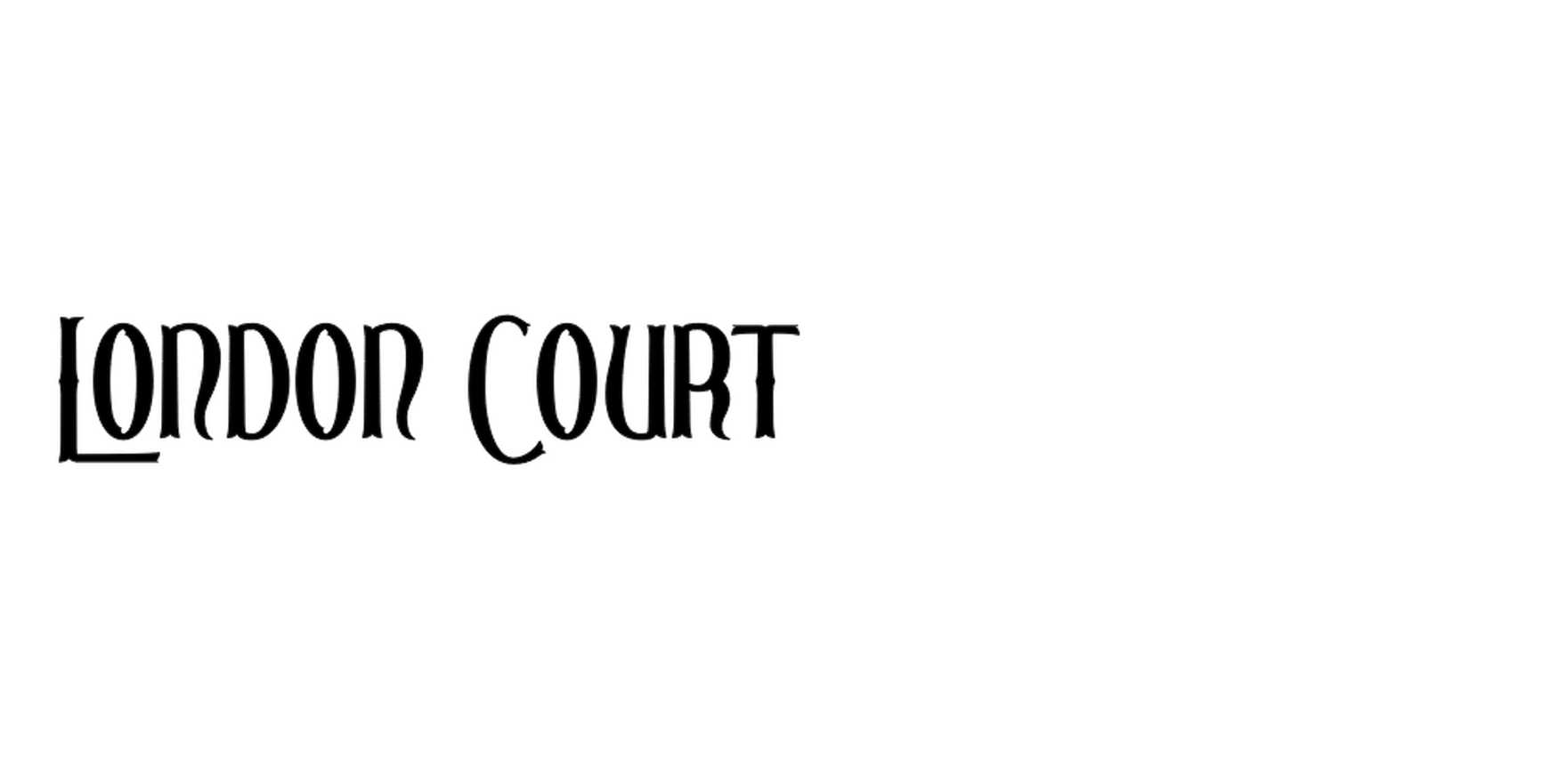 London Court in use - Fonts In Use