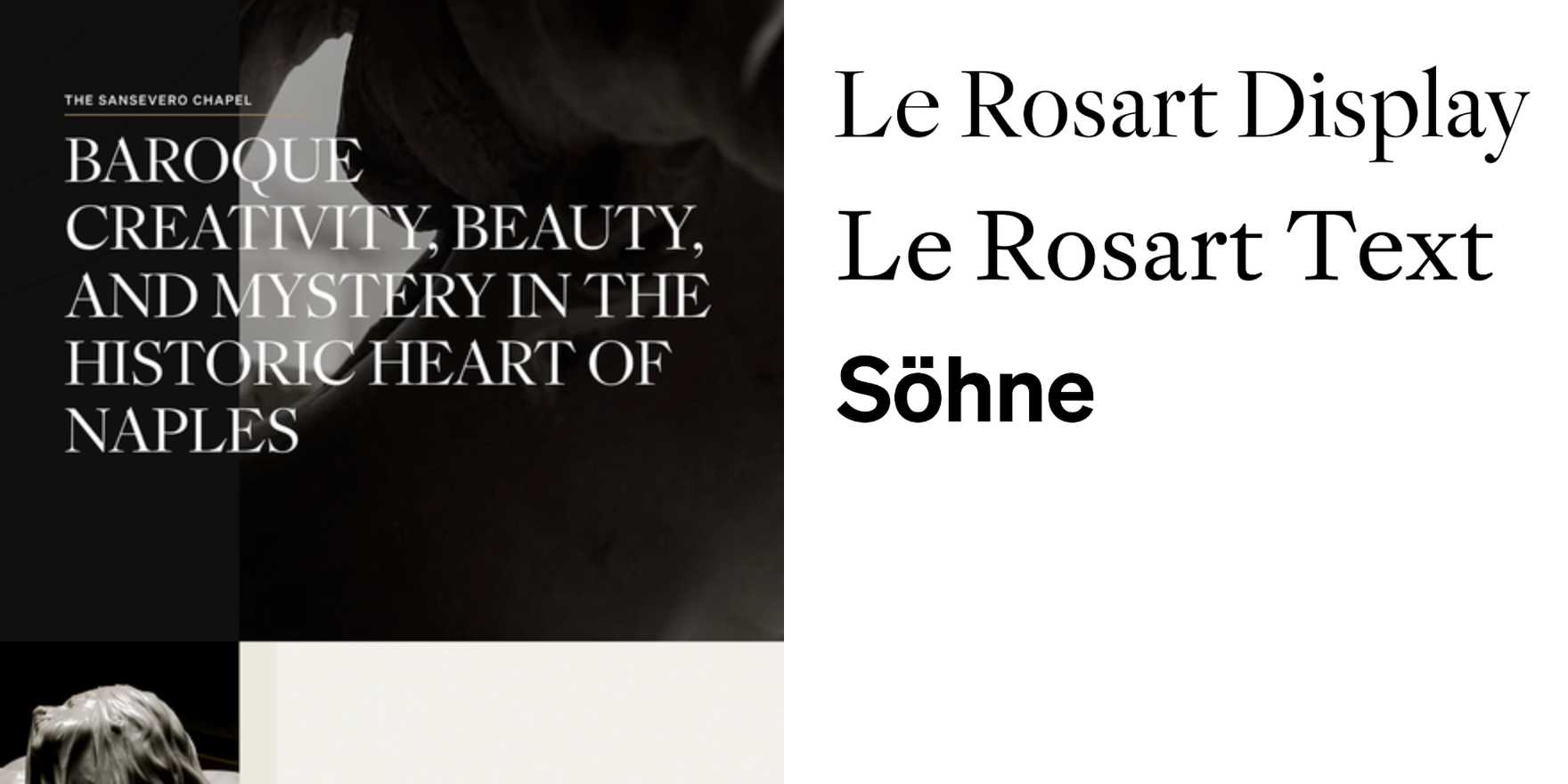 Museo Cappella Sansevero - Fonts In Use