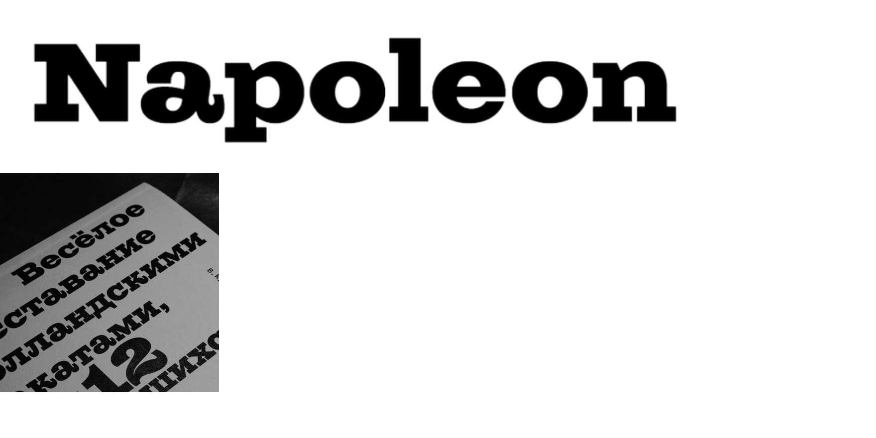 Napoleon in use - Fonts In Use