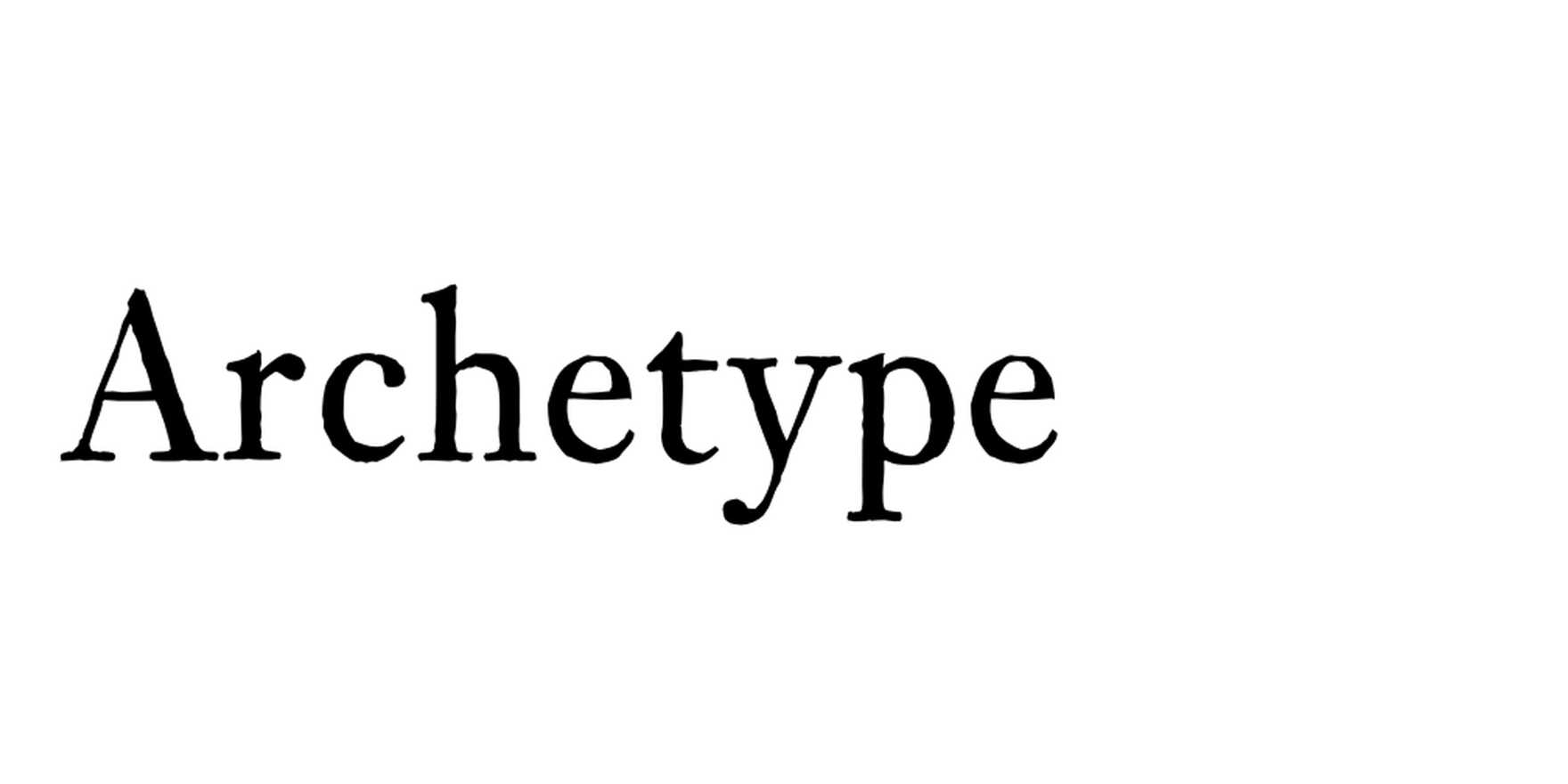 Archetype in use - Fonts In Use