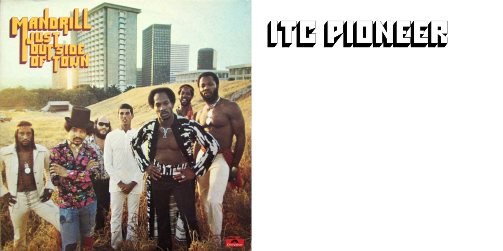 Mandrill – Just Outside Of Town album art - Fonts In Use