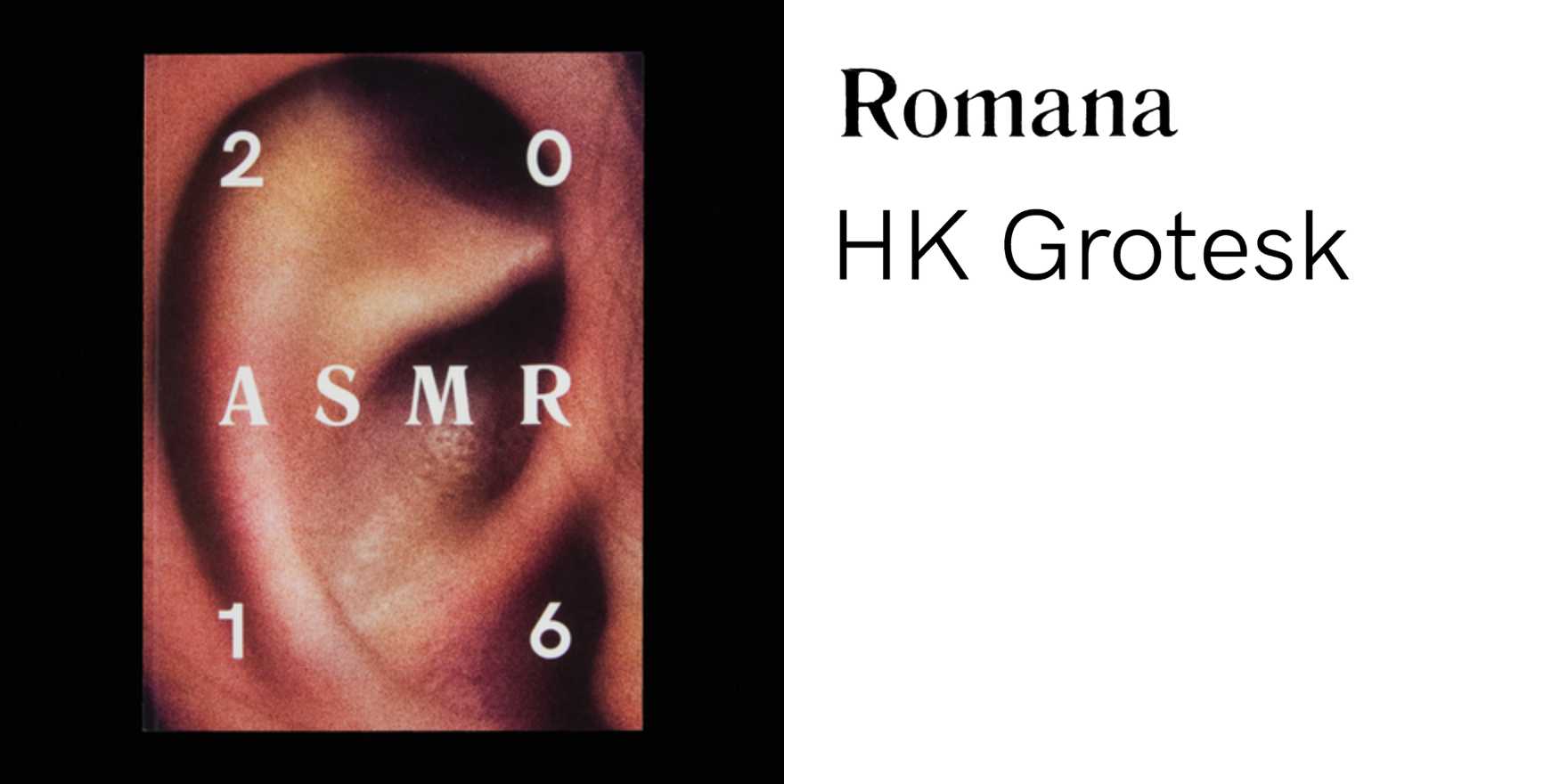 ASMR Magazine - Fonts In Use