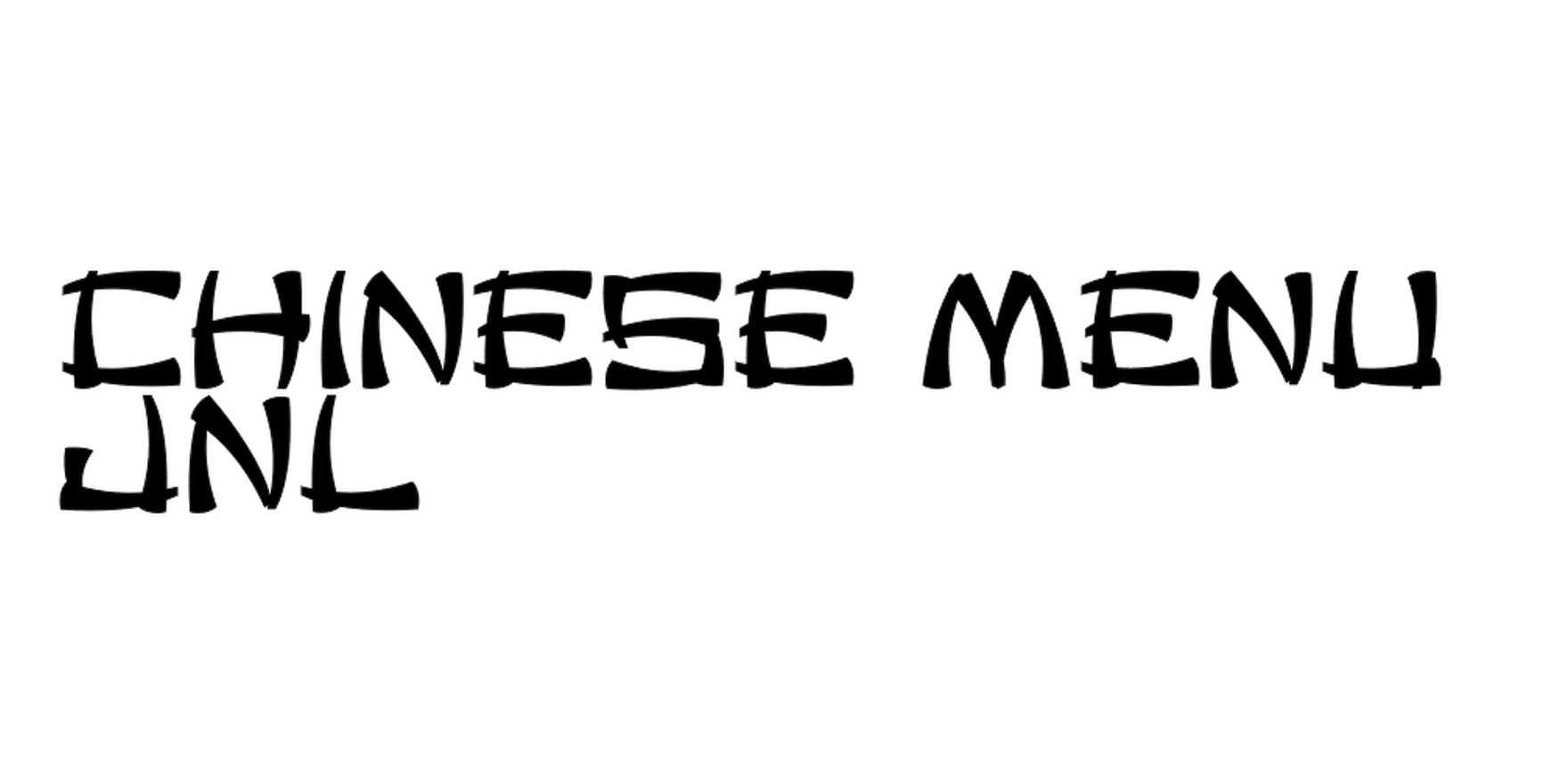 Chinese Menu JNL in use - Fonts In Use