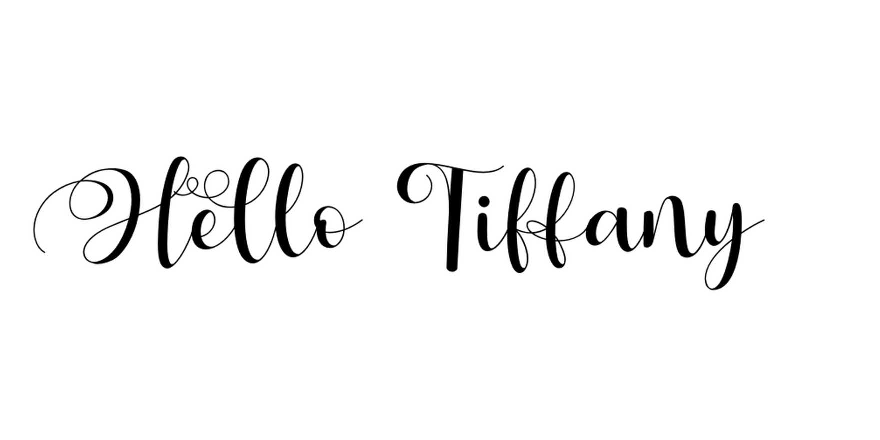 Hello Tiffany in use - Fonts In Use