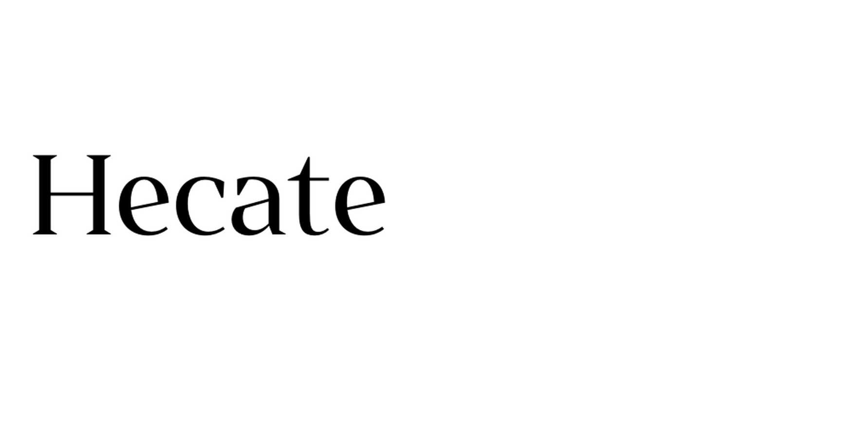 Hecate in use - Fonts In Use