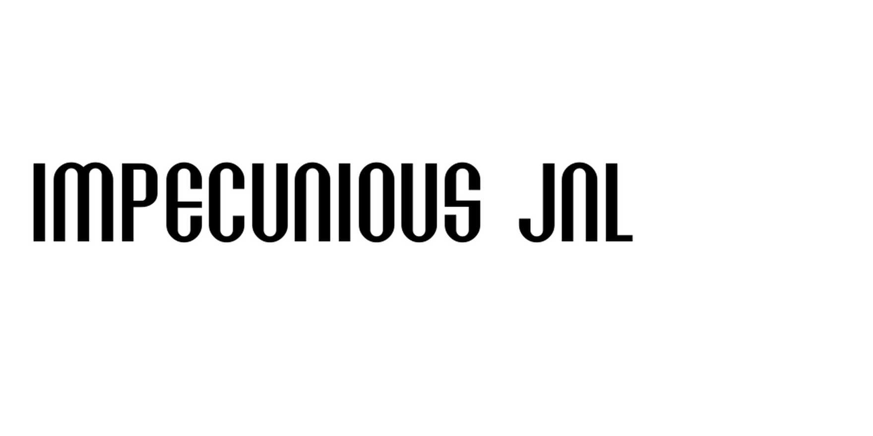 Impecunious JNL in use - Fonts In Use