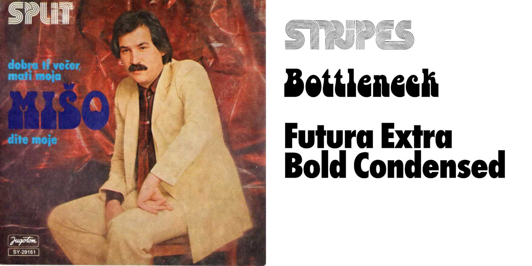 Mišo – “Dobra Ti Večer, Mati Moja” / “Dite Moje” single cover - Fonts ...