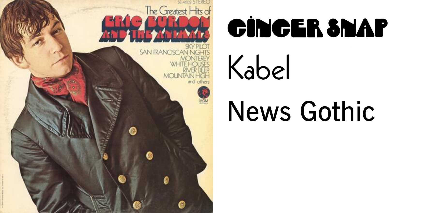 Eric Burdon & The Animals – The Greatest Hits of Eric Burdon and The ...