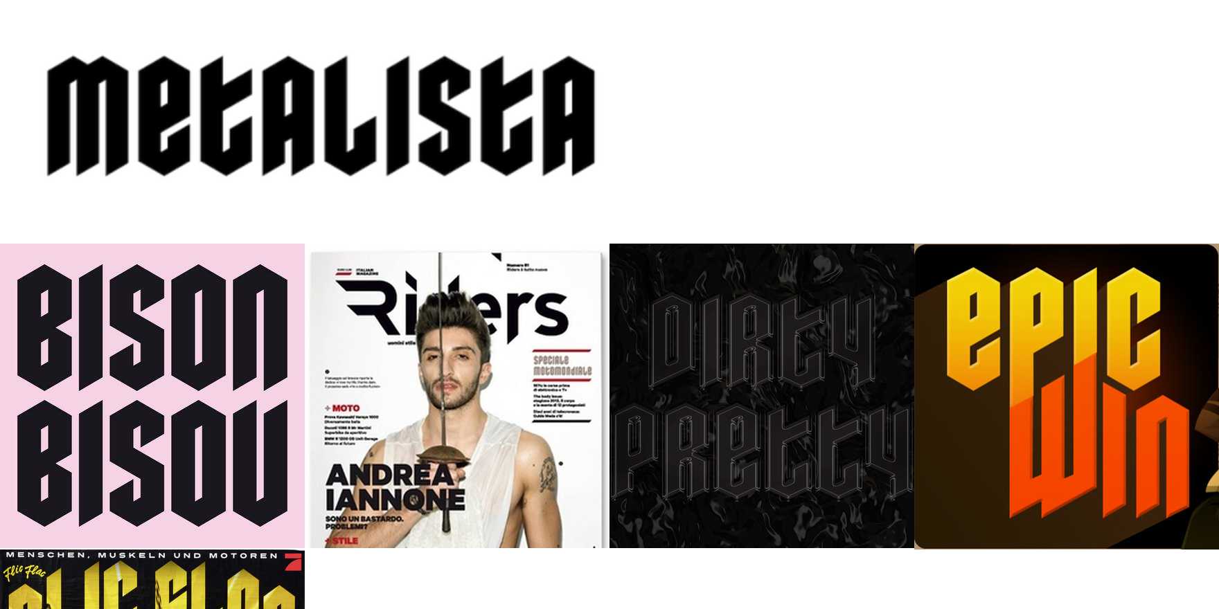 Metalista in use - Fonts In Use