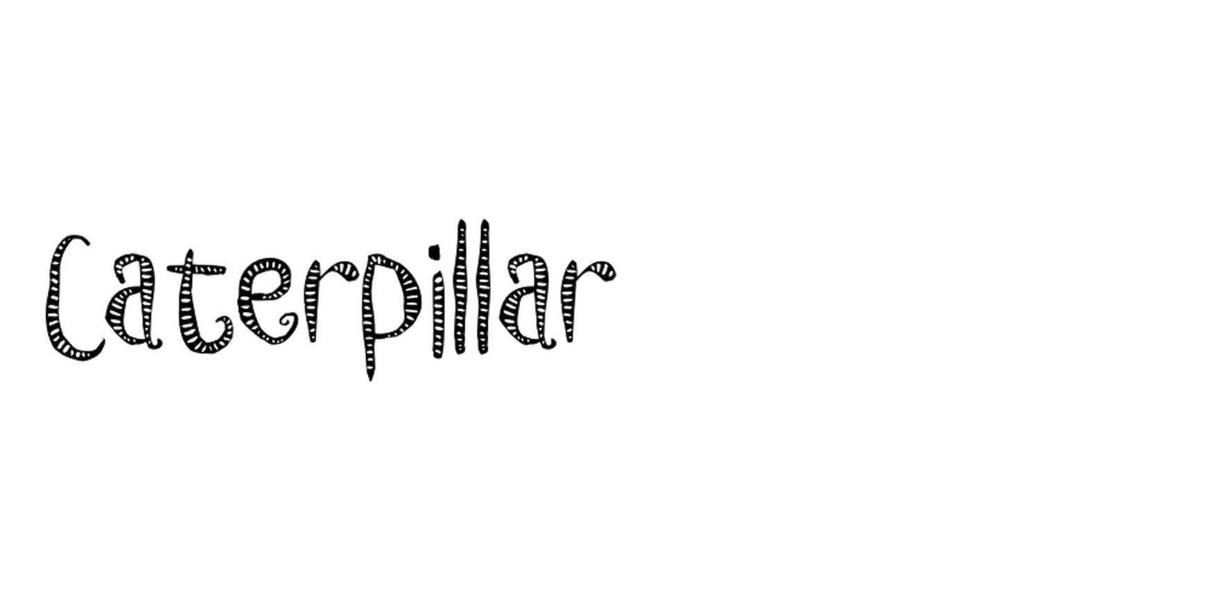 Caterpillar in use - Fonts In Use