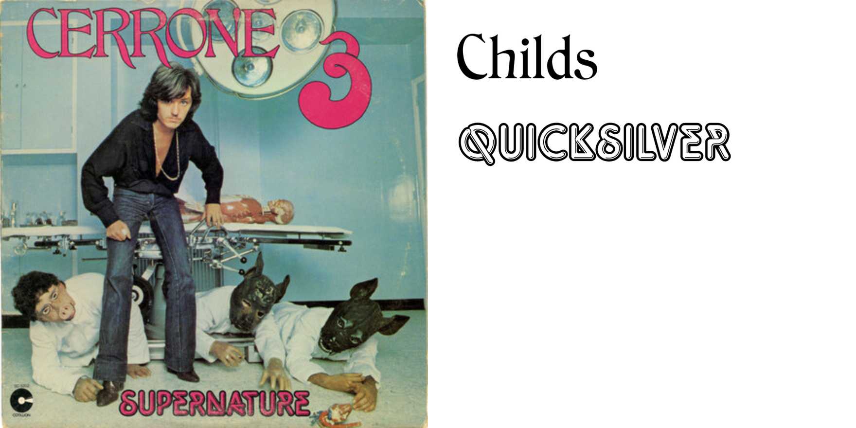 Cerrone – band logo and Supernature album art - Fonts In Use