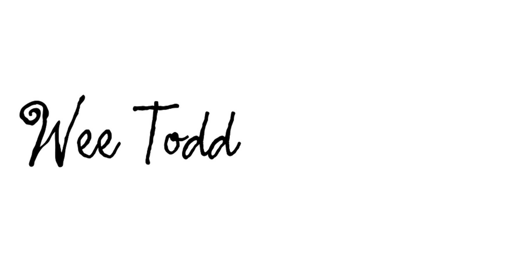 Wee Todd in use - Fonts In Use