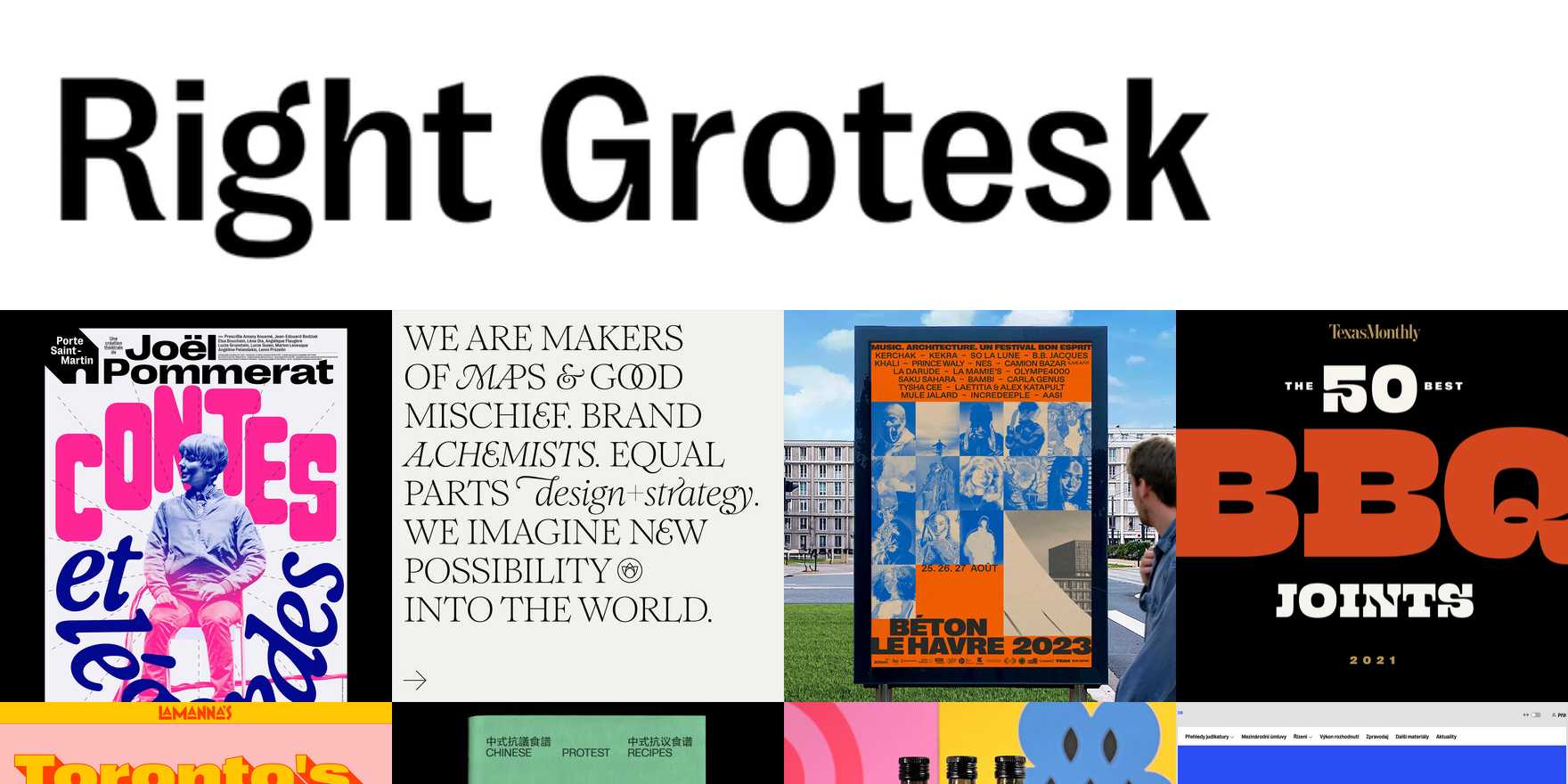 Right Grotesk in use - Fonts In Use