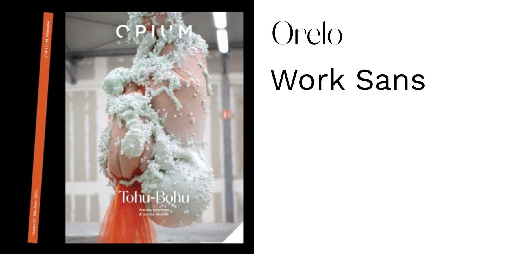 Opium Philosophie magazine, n°9 and n°10 - Fonts In Use