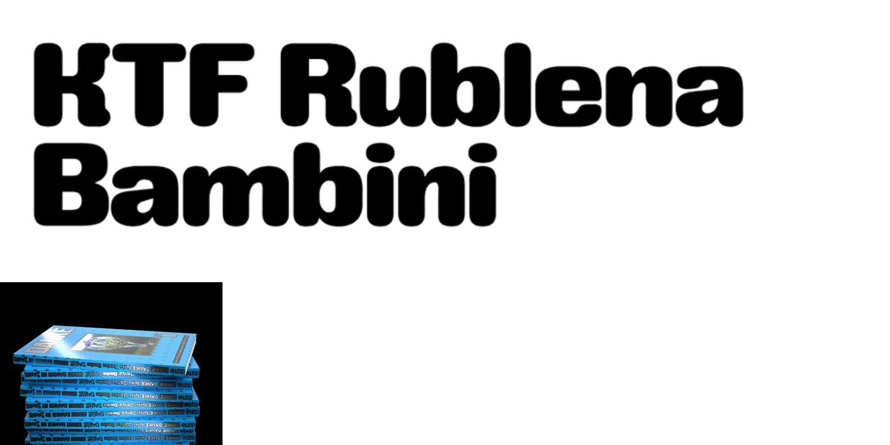 KTF Rublena Bambini in use - Fonts In Use