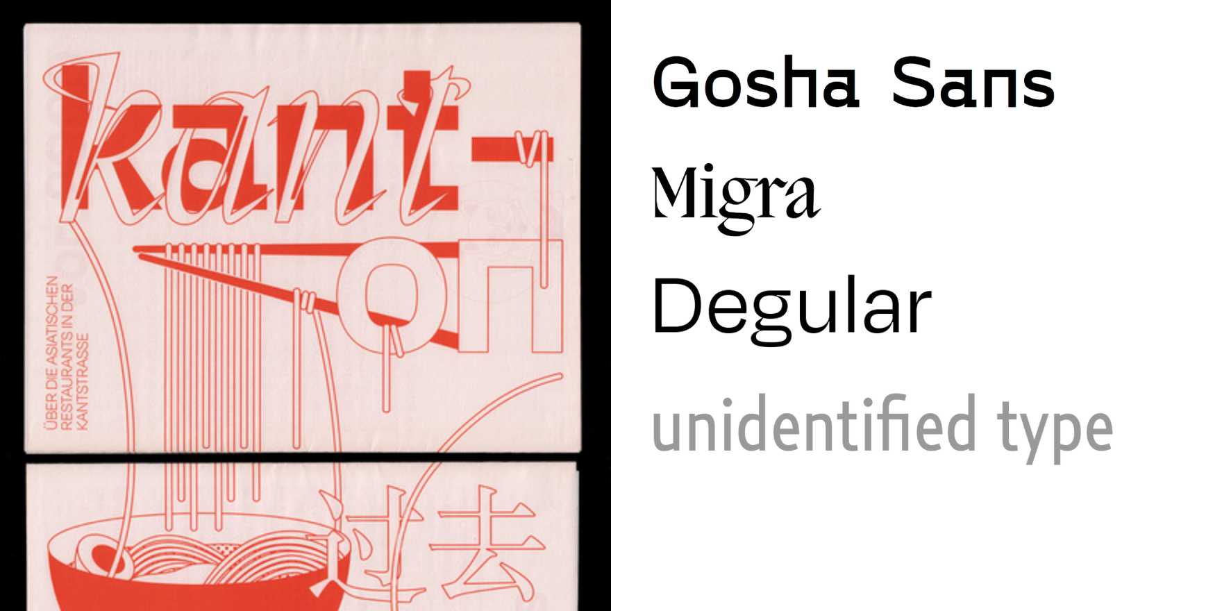 Kant-On newspaper - Fonts In Use