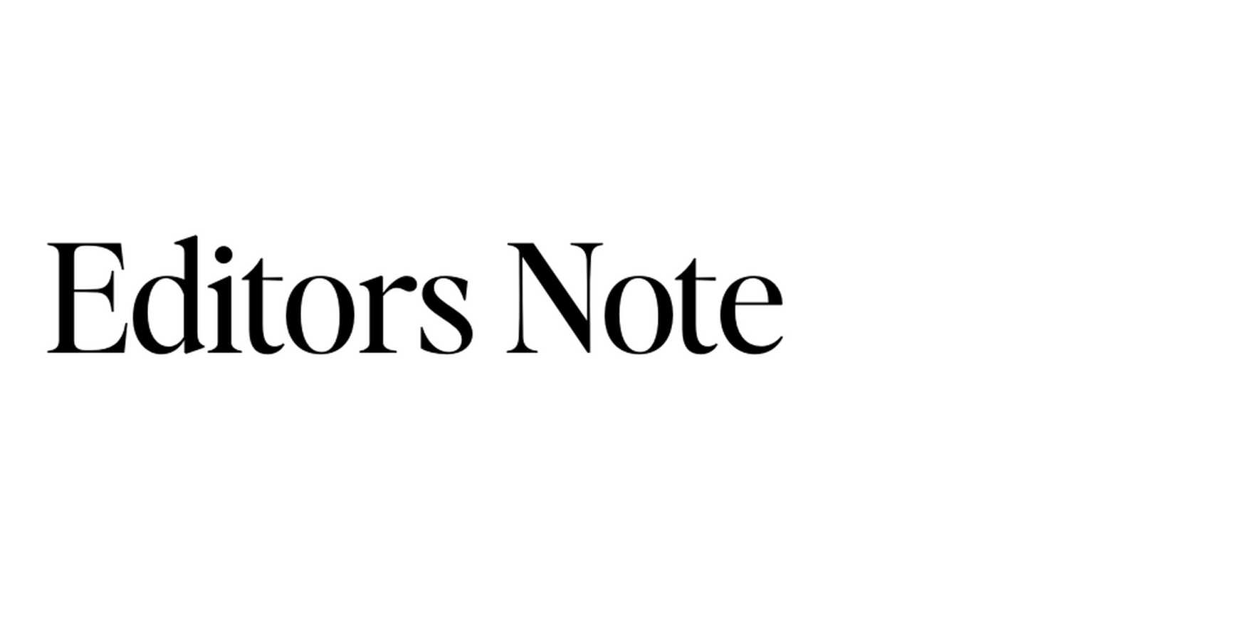 Editors Note in use - Fonts In Use