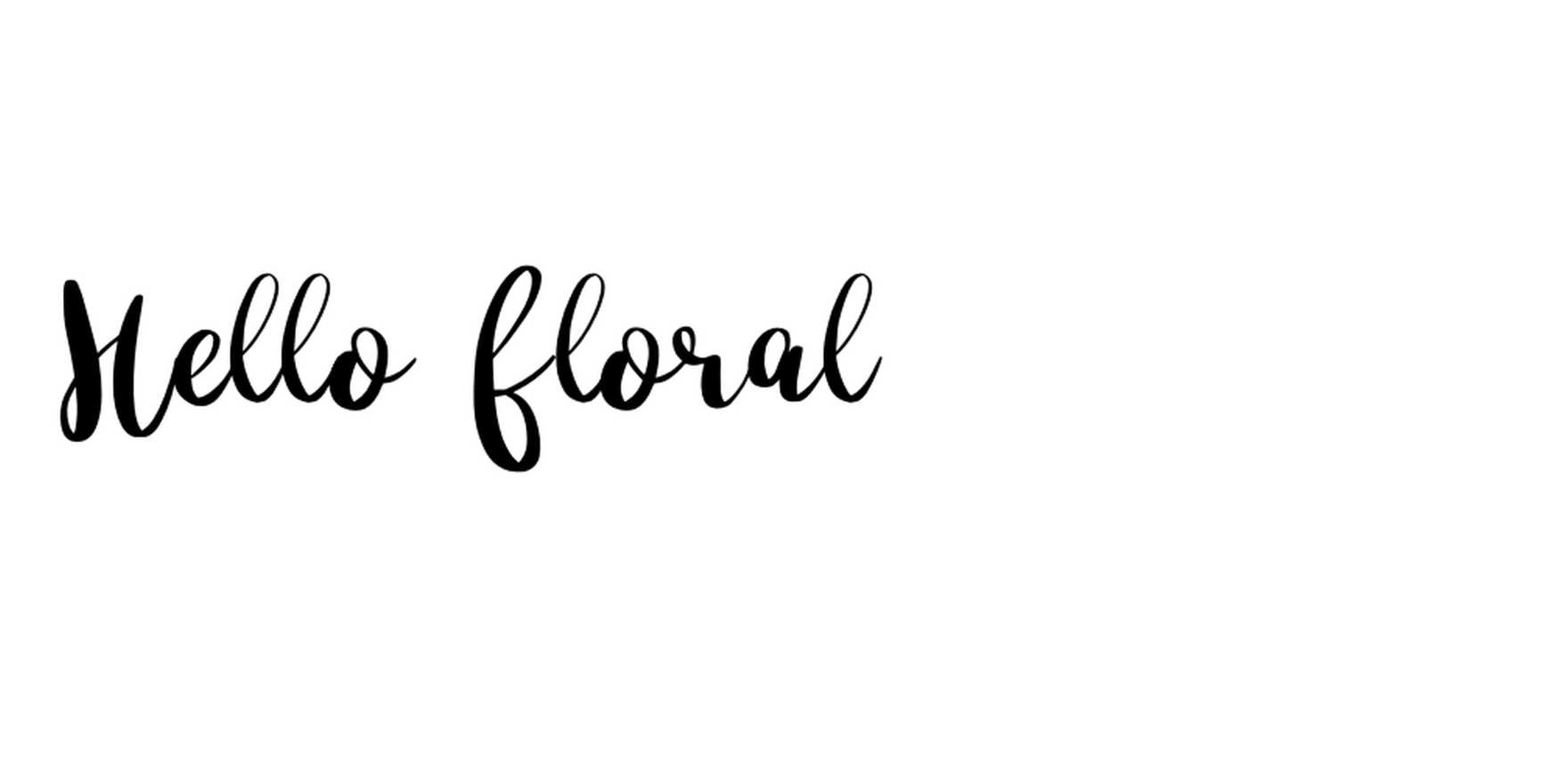Hello floral in use - Fonts In Use