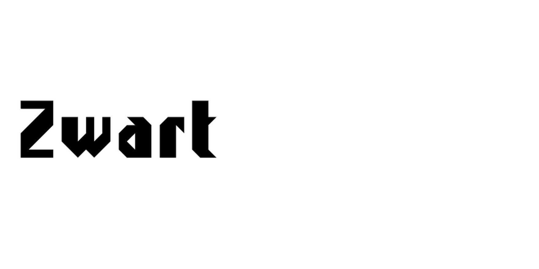 Zwart in use - Fonts In Use