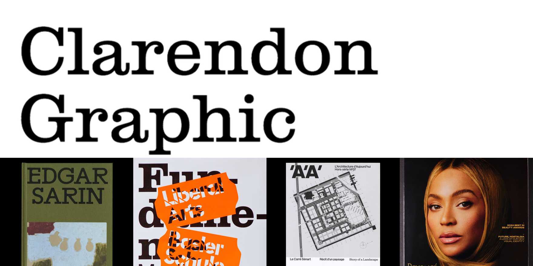 clarendon typeface poster
