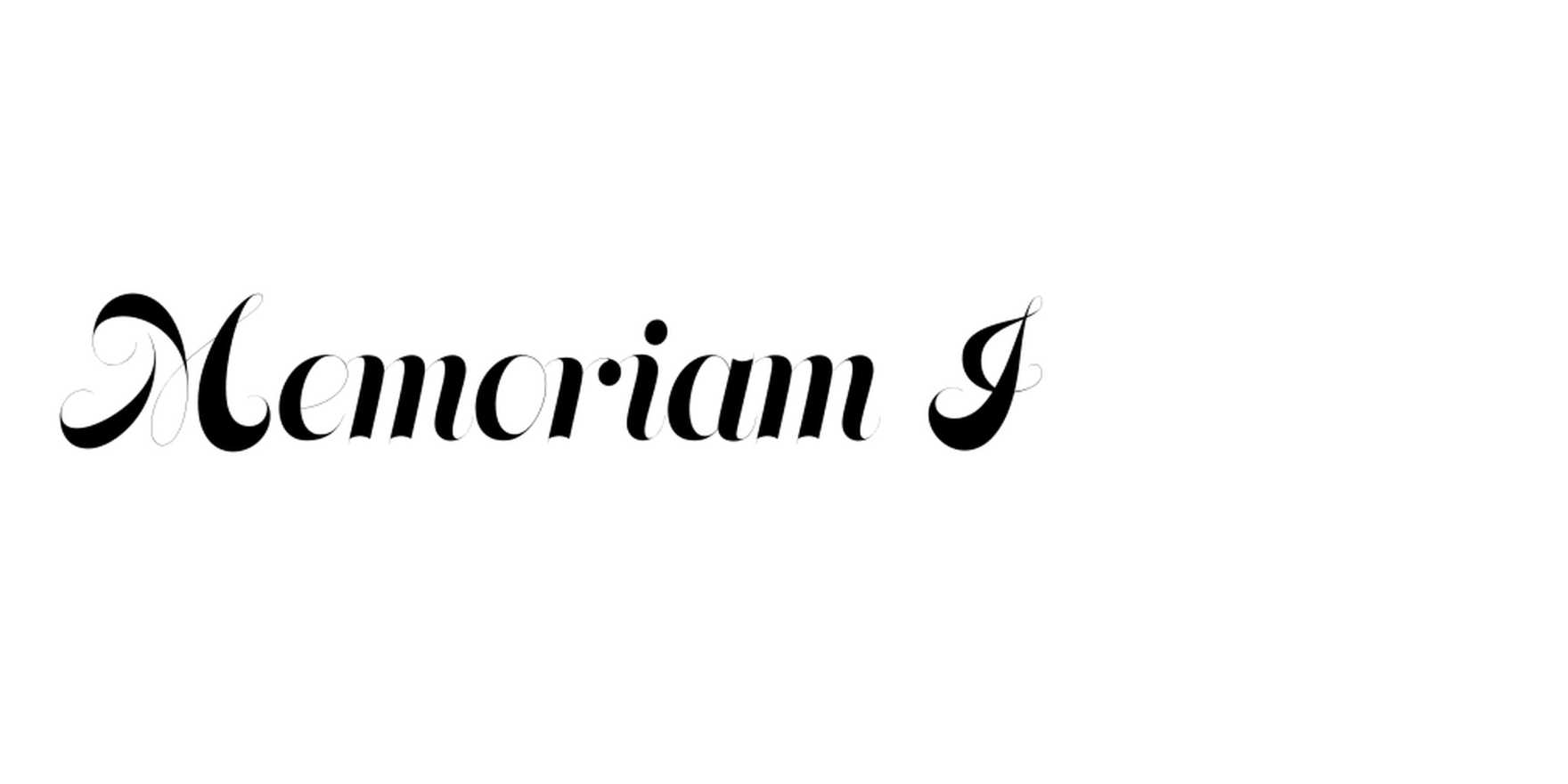 Memoriam I in use - Fonts In Use