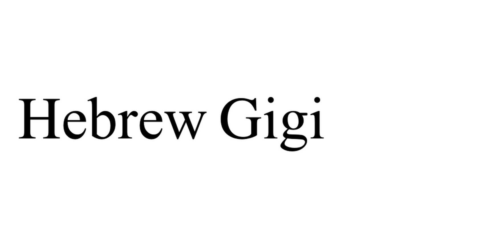 Hebrew Gigi in use - Fonts In Use