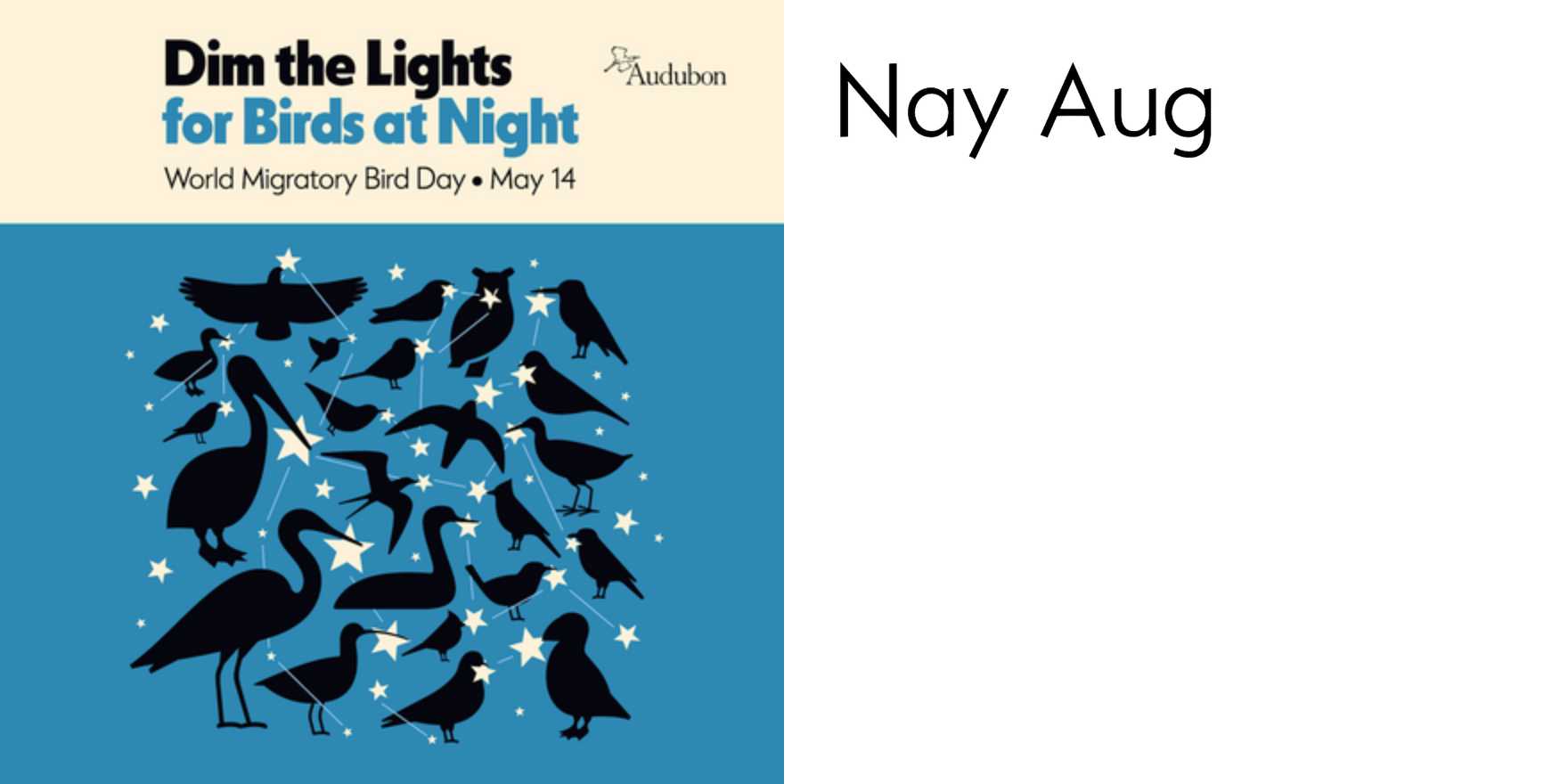 Audubon World Migratory Bird Day - Fonts In Use